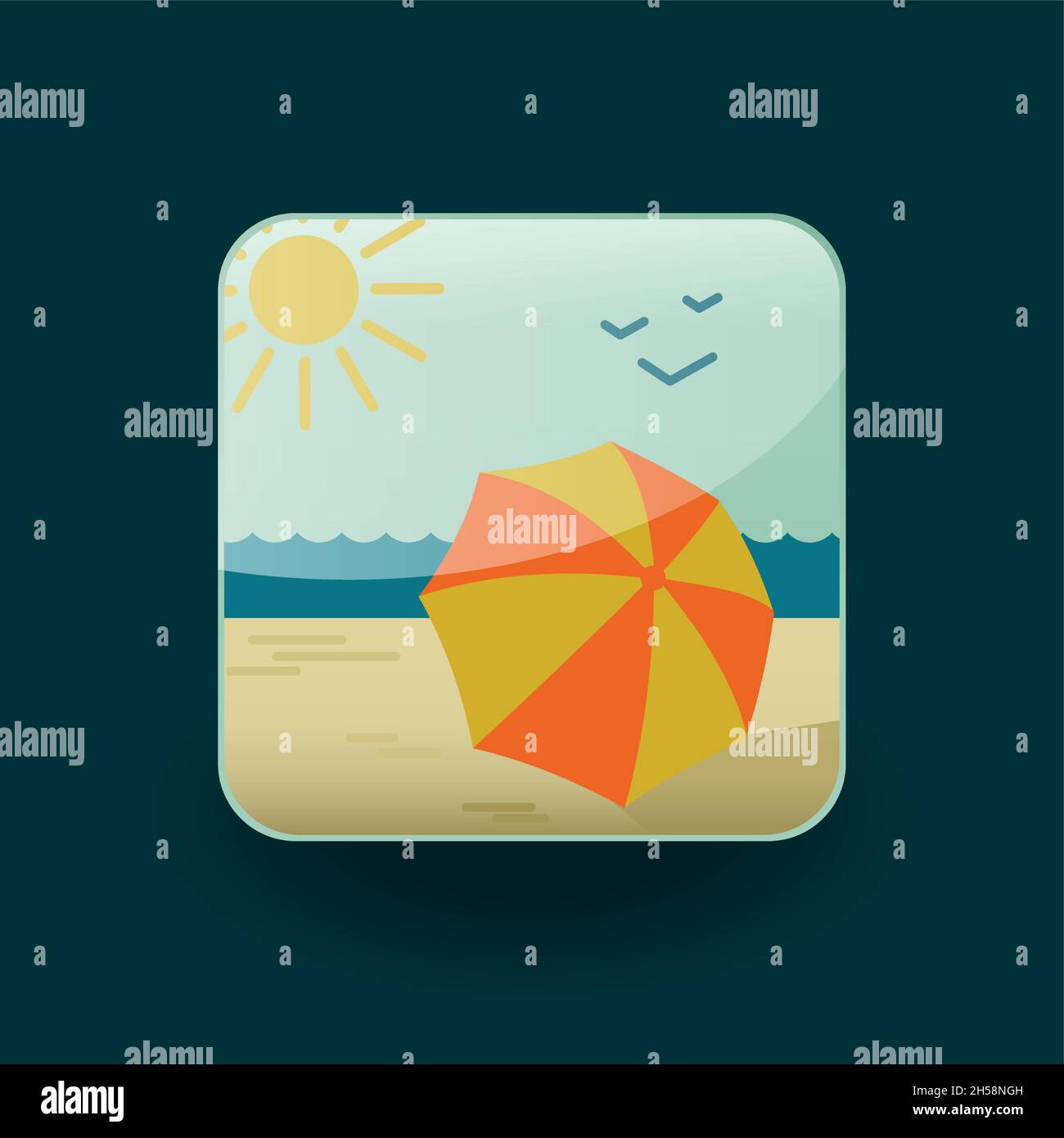 Vector app icons summer web eps 10 Stock Vector Image & Art - Alamy