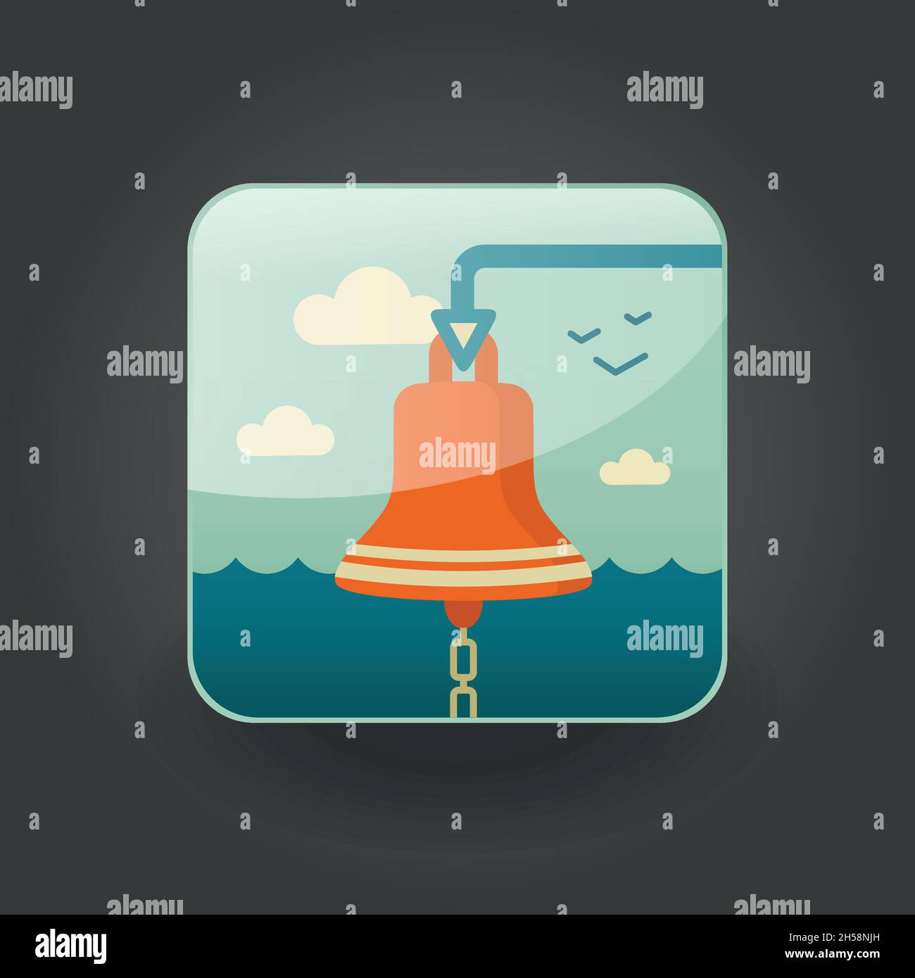 Vector app icons bell web eps 10 Stock Vector Image & Art - Alamy