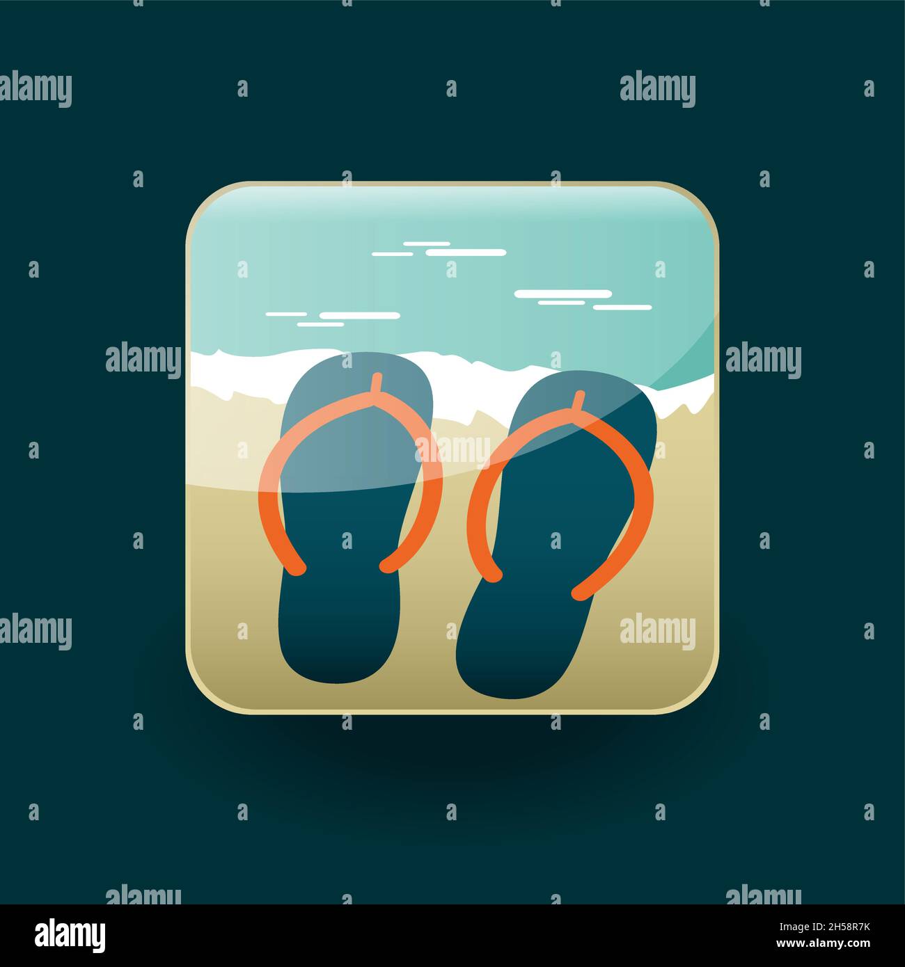 Vector app icons summer web eps 10 Stock Vector Image & Art - Alamy
