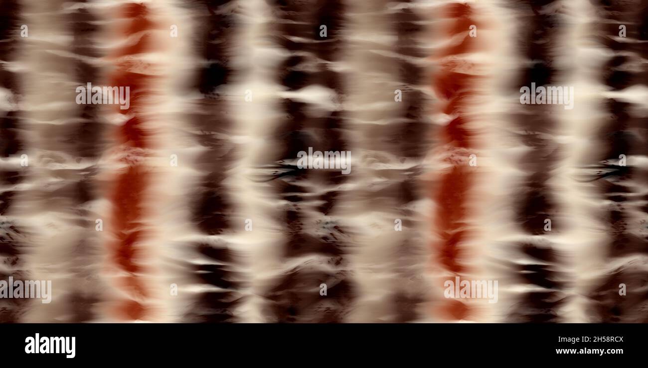 Seamless funky striped tie dye motif print border for surface design ...