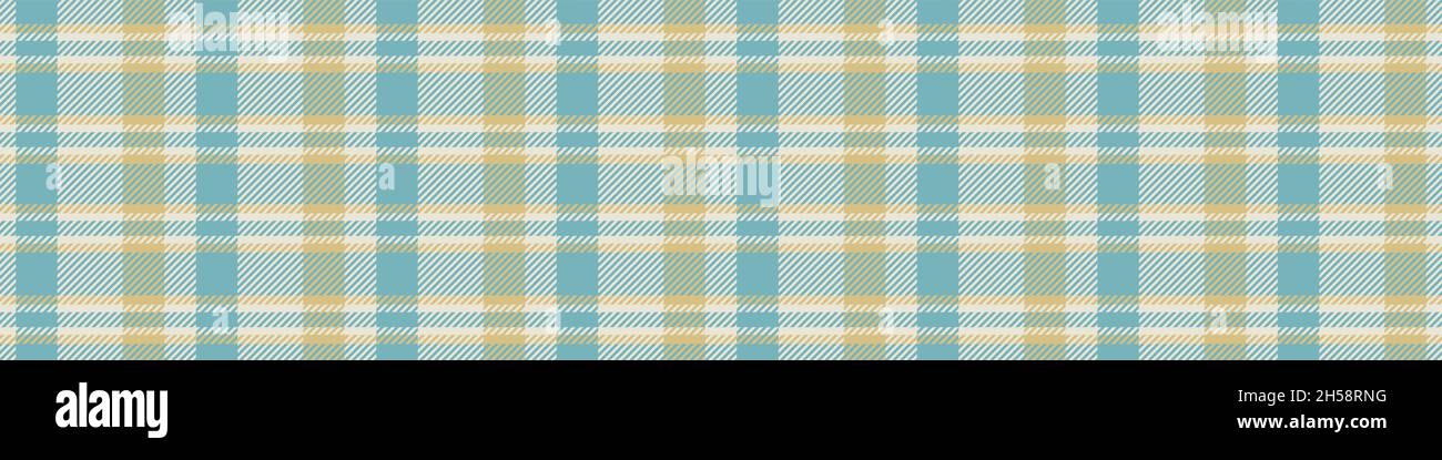 Gender neutral seamless plaid vector border. Gingham baby color checker ...