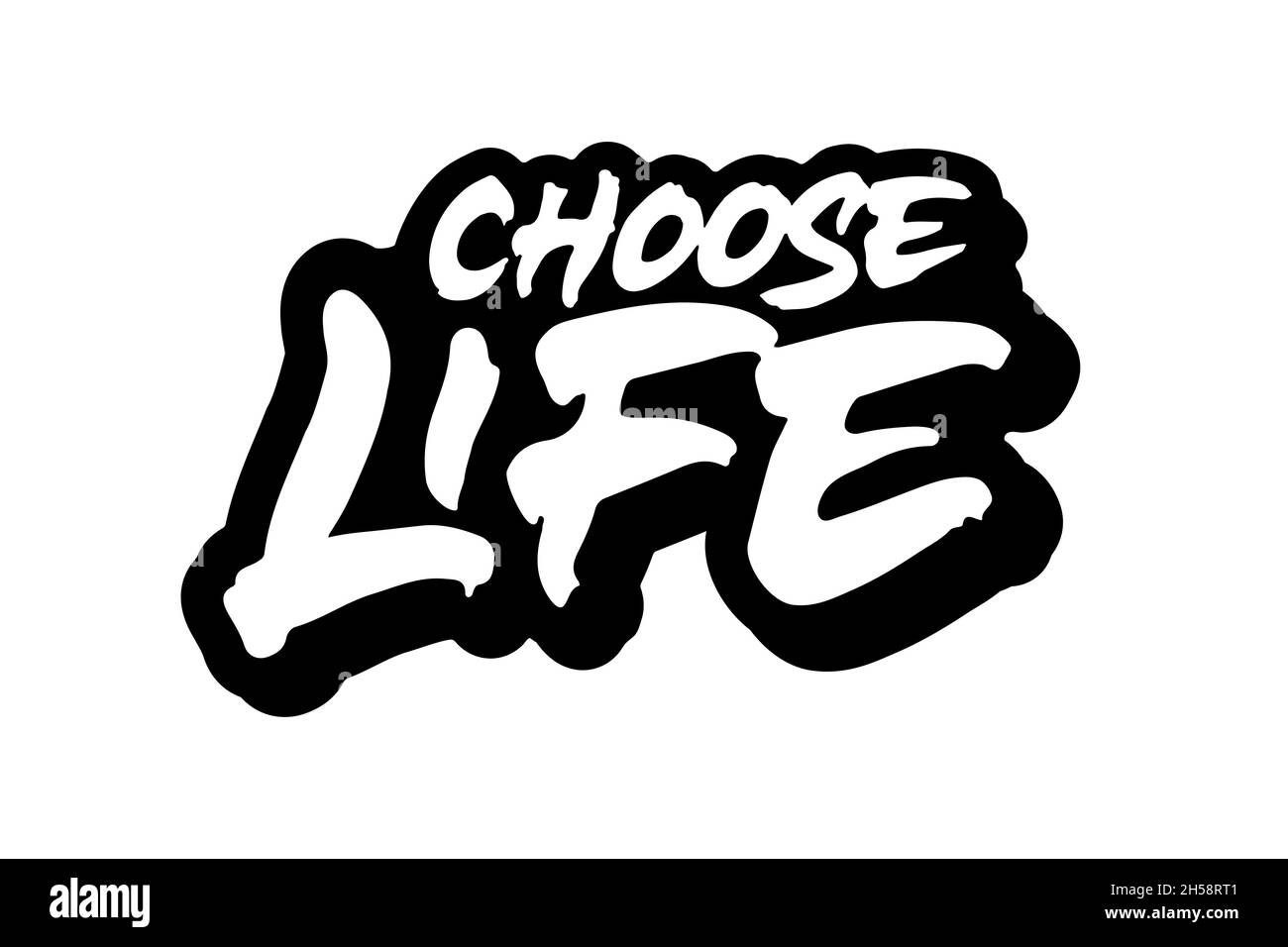 Choose Life lettering design Stock Vector Image & Art - Alamy