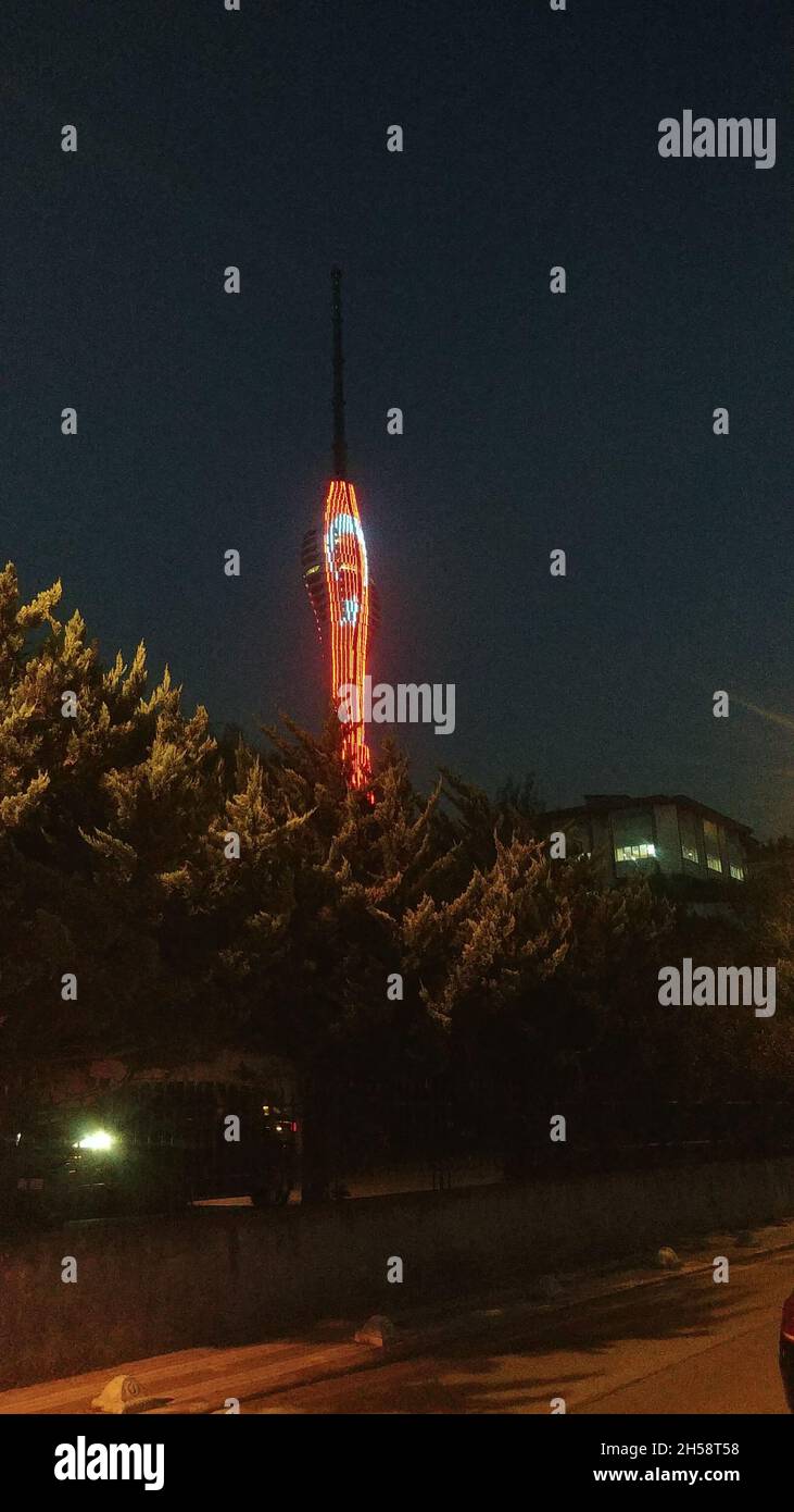 Istanbul Camlica Tower Stock Photo - Alamy