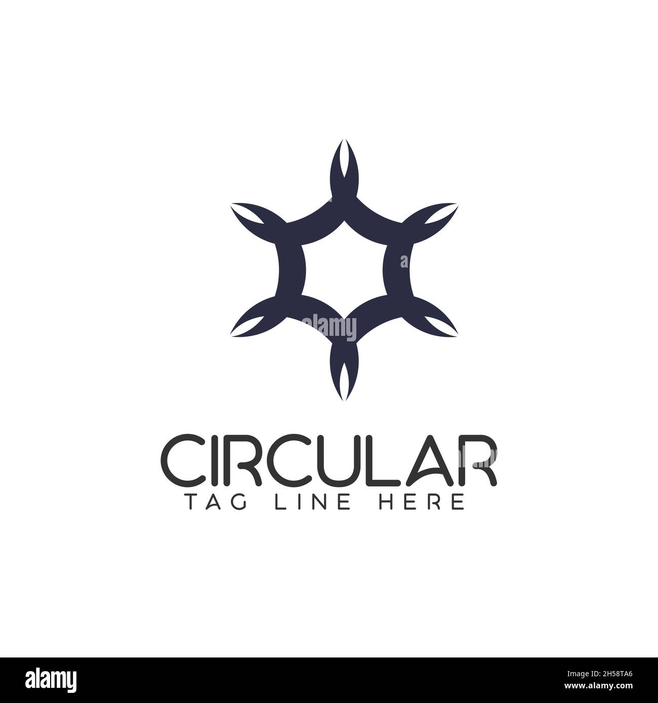 Business logo circle star design. Stock vector illustration isolated ...