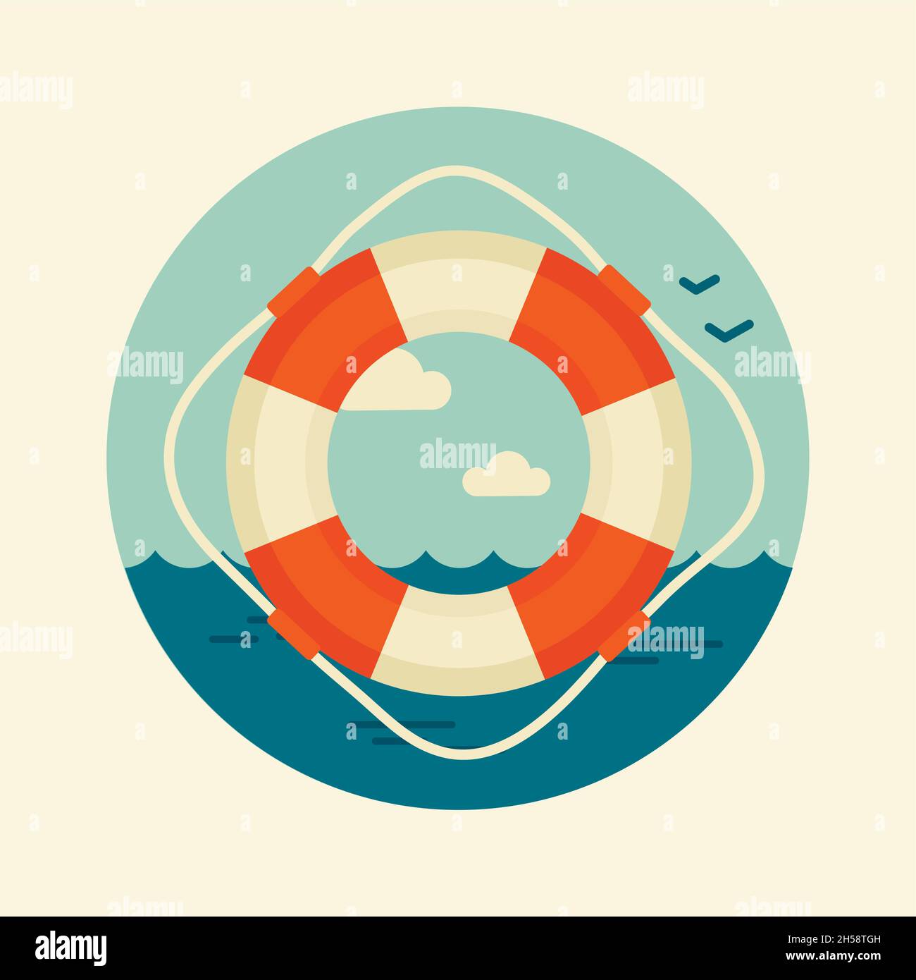 Lifebuoy vector icon. Marine, Sea, eps 10 Stock Vector Image & Art - Alamy