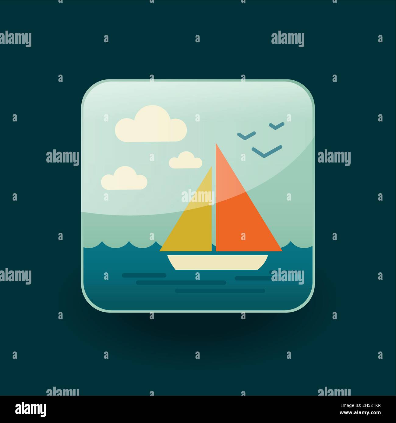Vector app icons summer web eps 10 Stock Vector Image & Art - Alamy
