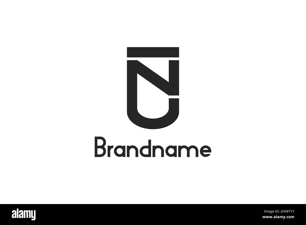 Letter NU logo design concept template Stock Vector Image & Art - Alamy