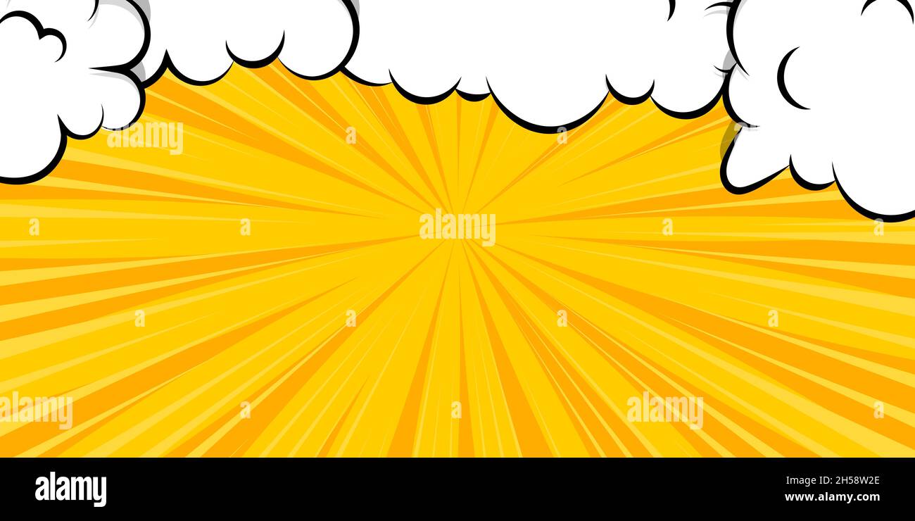 Sun cloud sky cartoon Stock Vector Images - Alamy