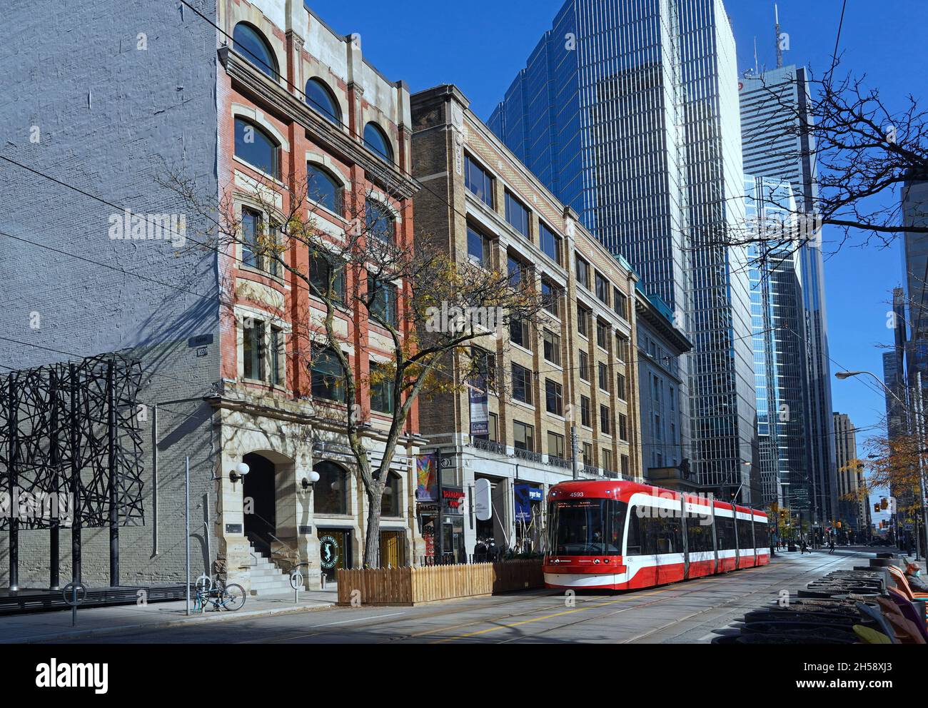 Toronto, Canada - November 7, 2021: King Street in Toronto's financial ...