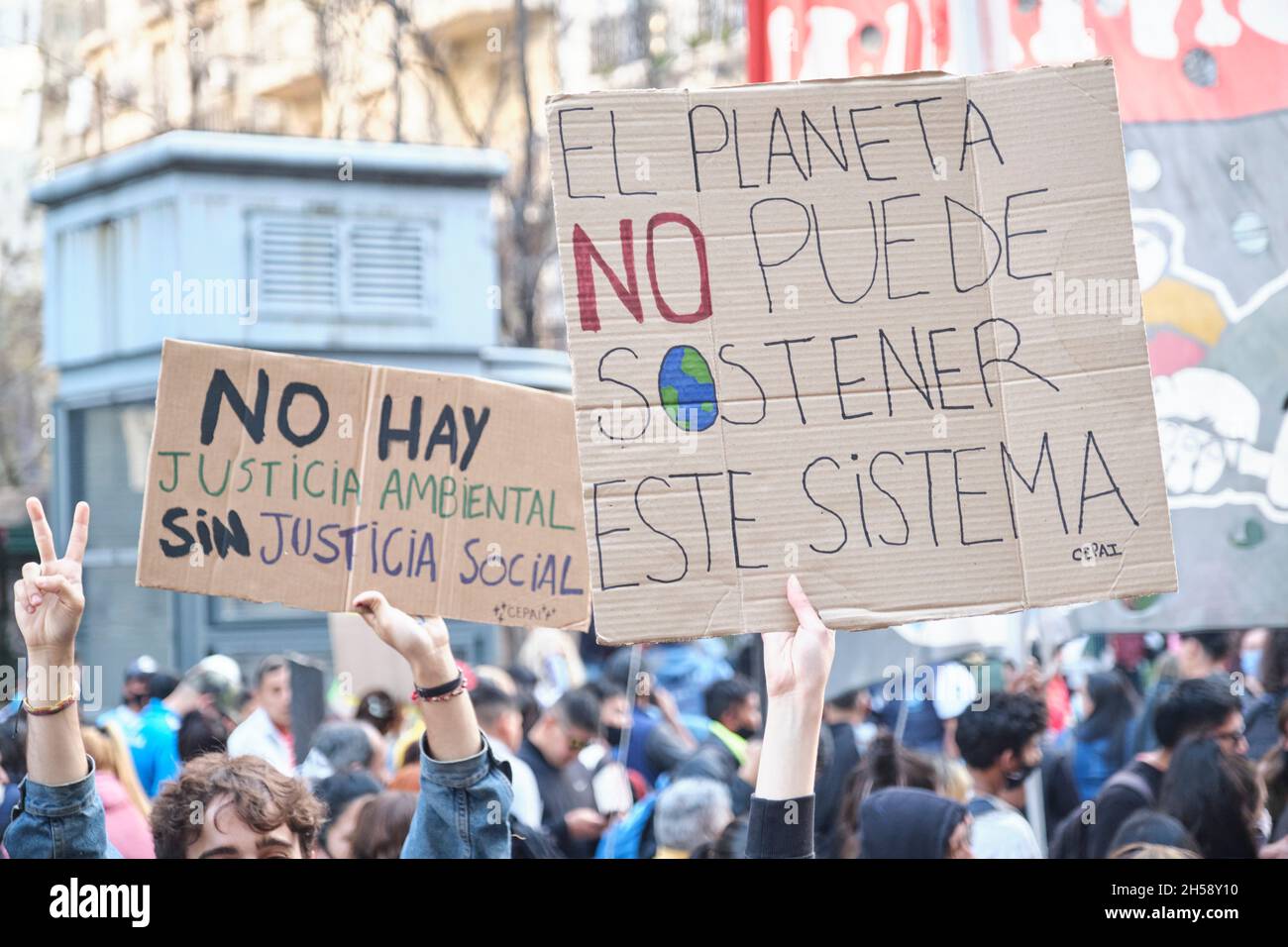 Climate change slogans hi-res stock photography and images - Alamy