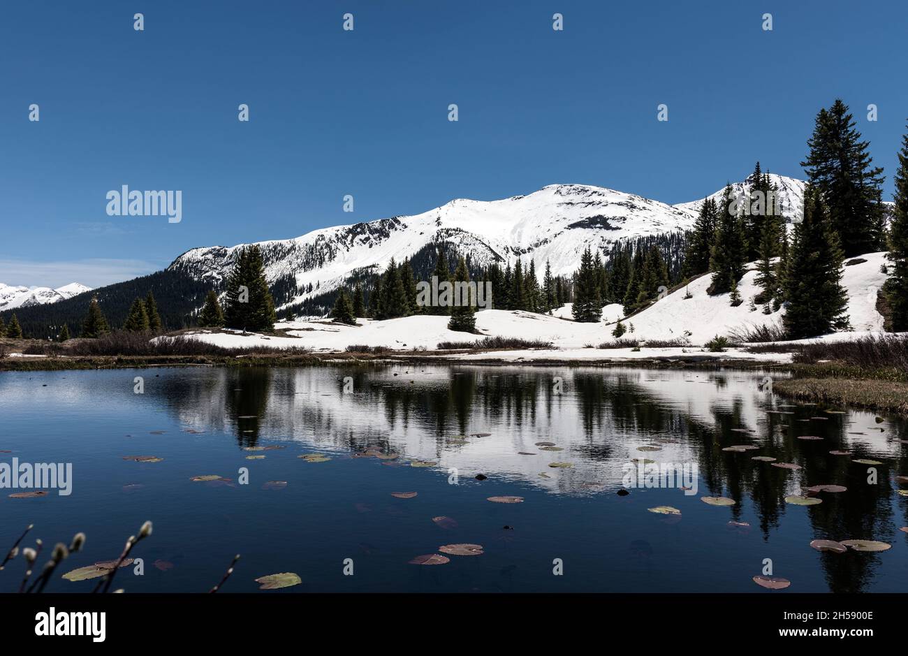 Lake Molas in the San Juan Mountains of southwestern Colorado's San ...