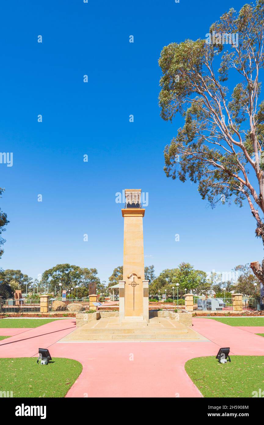 Remembrance Park in the small rural town of Bruce Rock, Wheatbelt ...