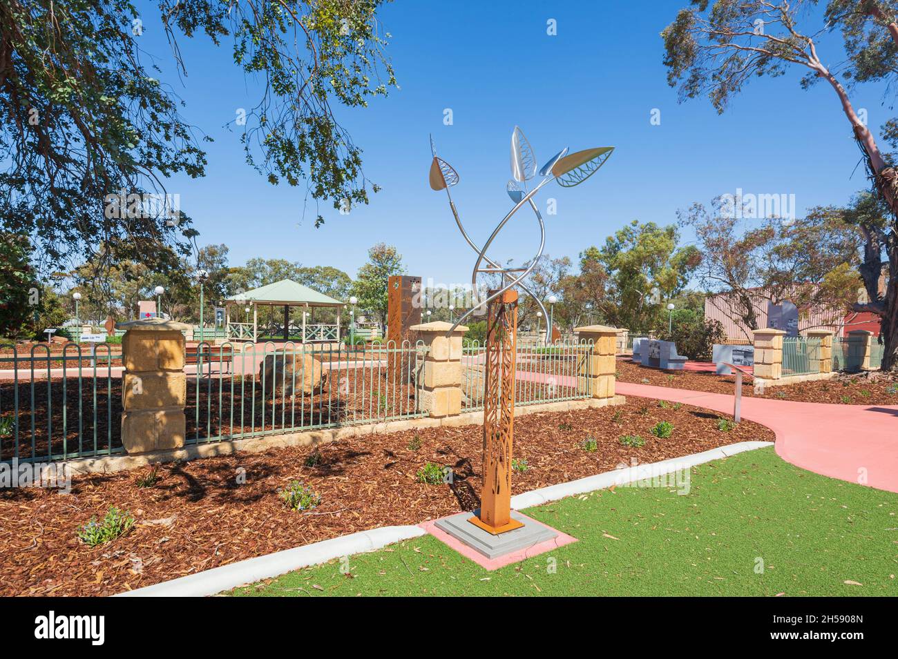 Remembrance Park in the small rural town of Bruce Rock, Wheatbelt ...
