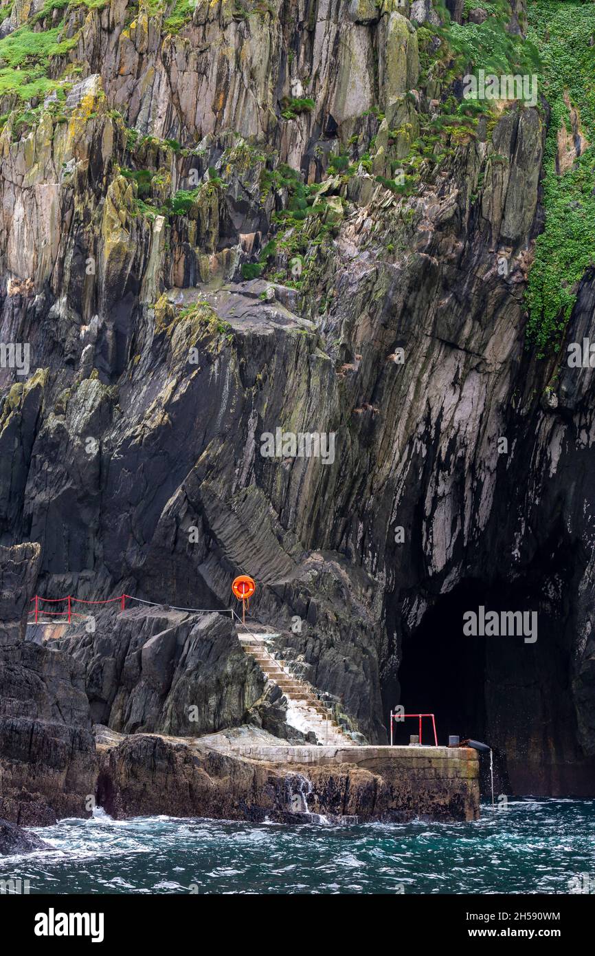 Boat landing, Skellig Michael, County Kerry, Ireland Stock Photo - Alamy