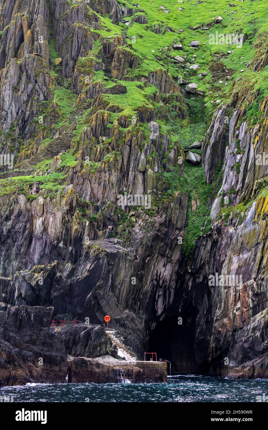 Boat landing, Skellig Michael, County Kerry, Ireland Stock Photo - Alamy