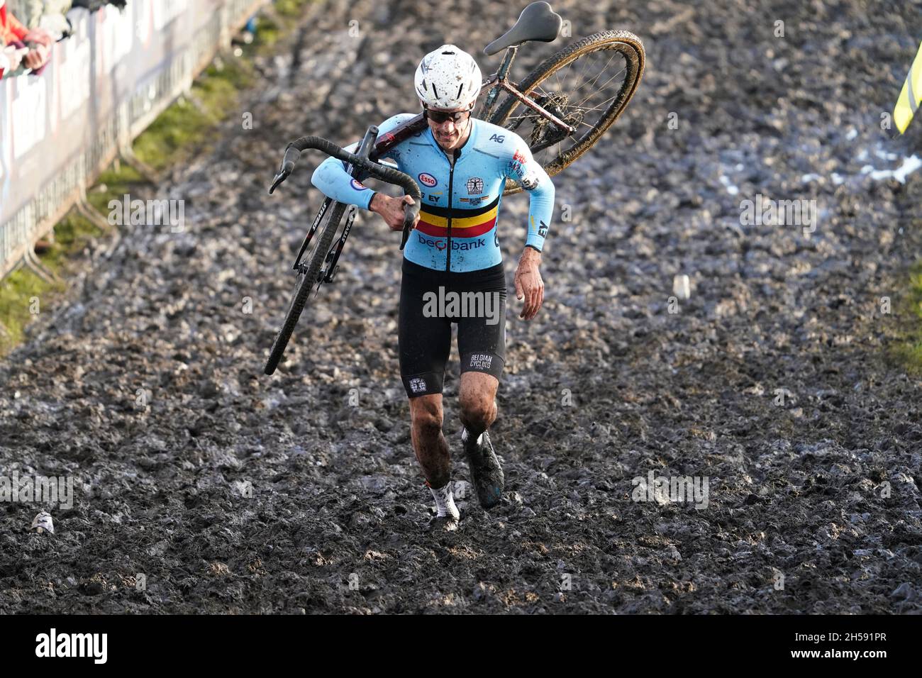 Jens Adams (BEL) in action mens Elite during the Uec Cyclocross ...