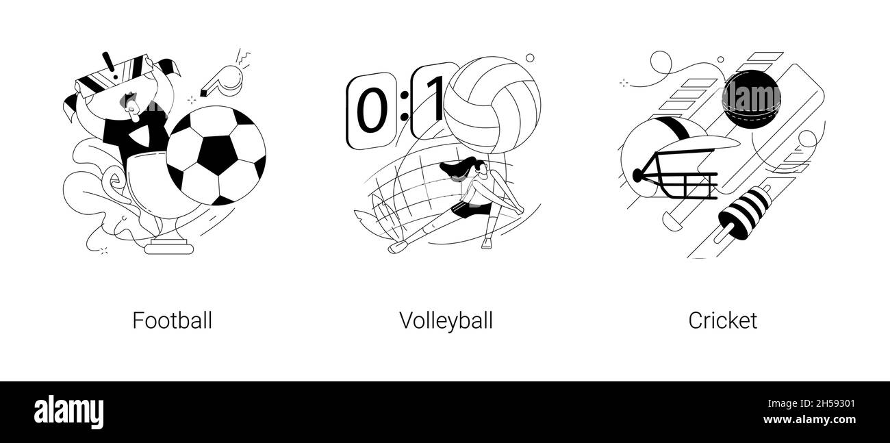 Team tournament abstract concept vector illustrations Stock Vector ...