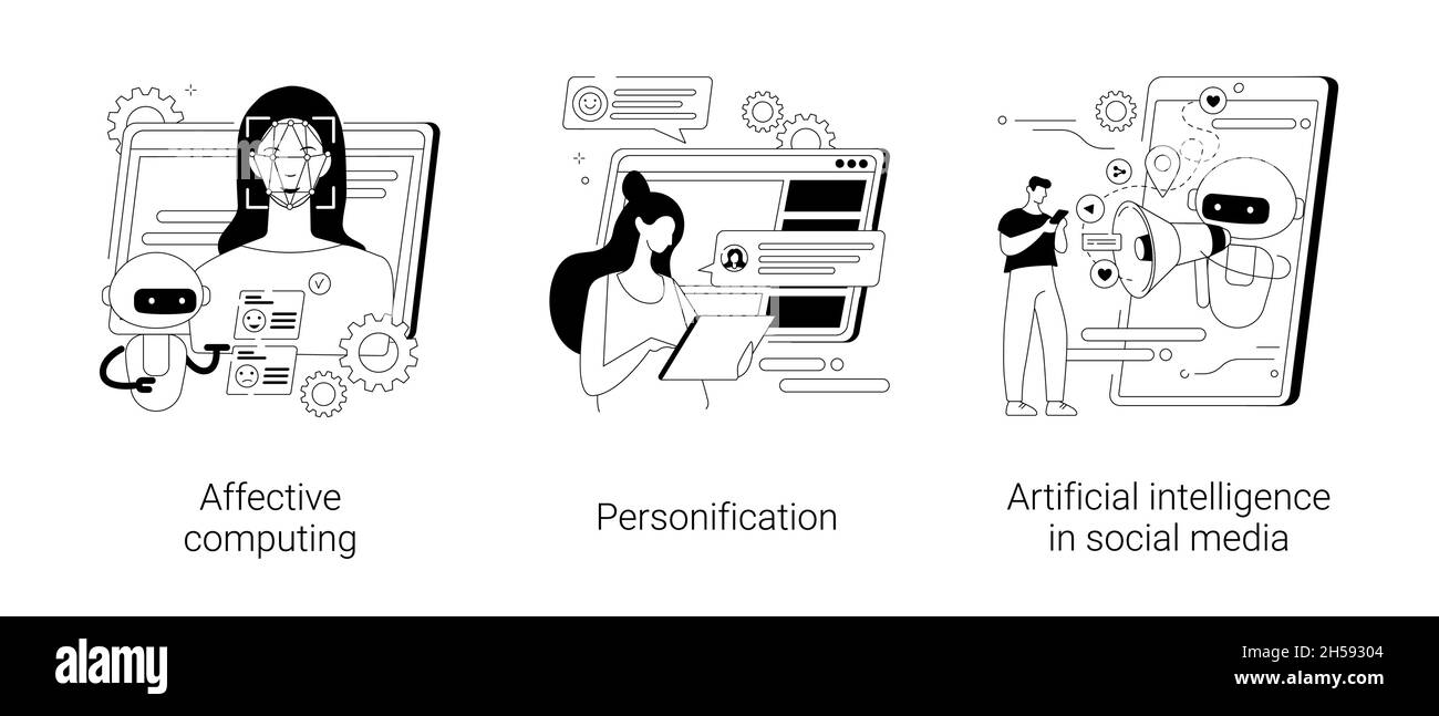Interactive device abstract concept vector illustrations Stock Vector ...