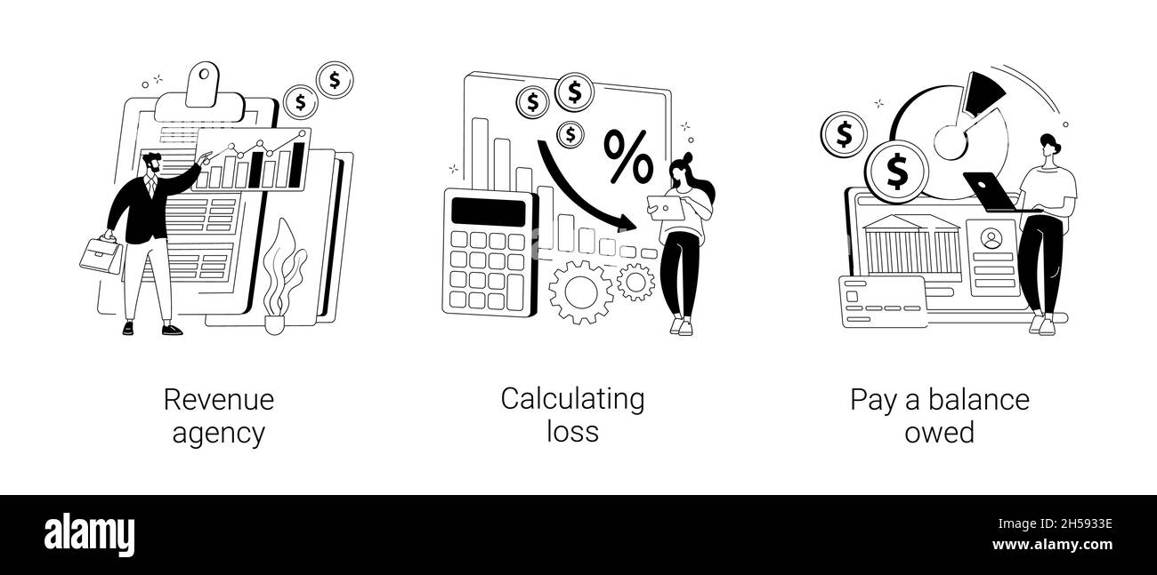 Accountancy service abstract concept vector illustrations Stock Vector ...