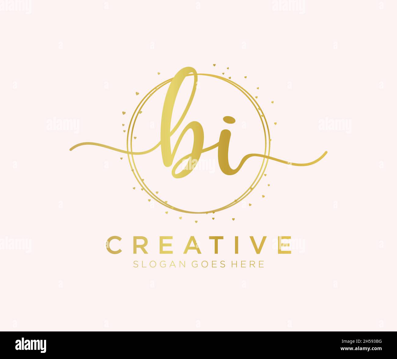 Bi typography logo Stock Vector Images - Alamy