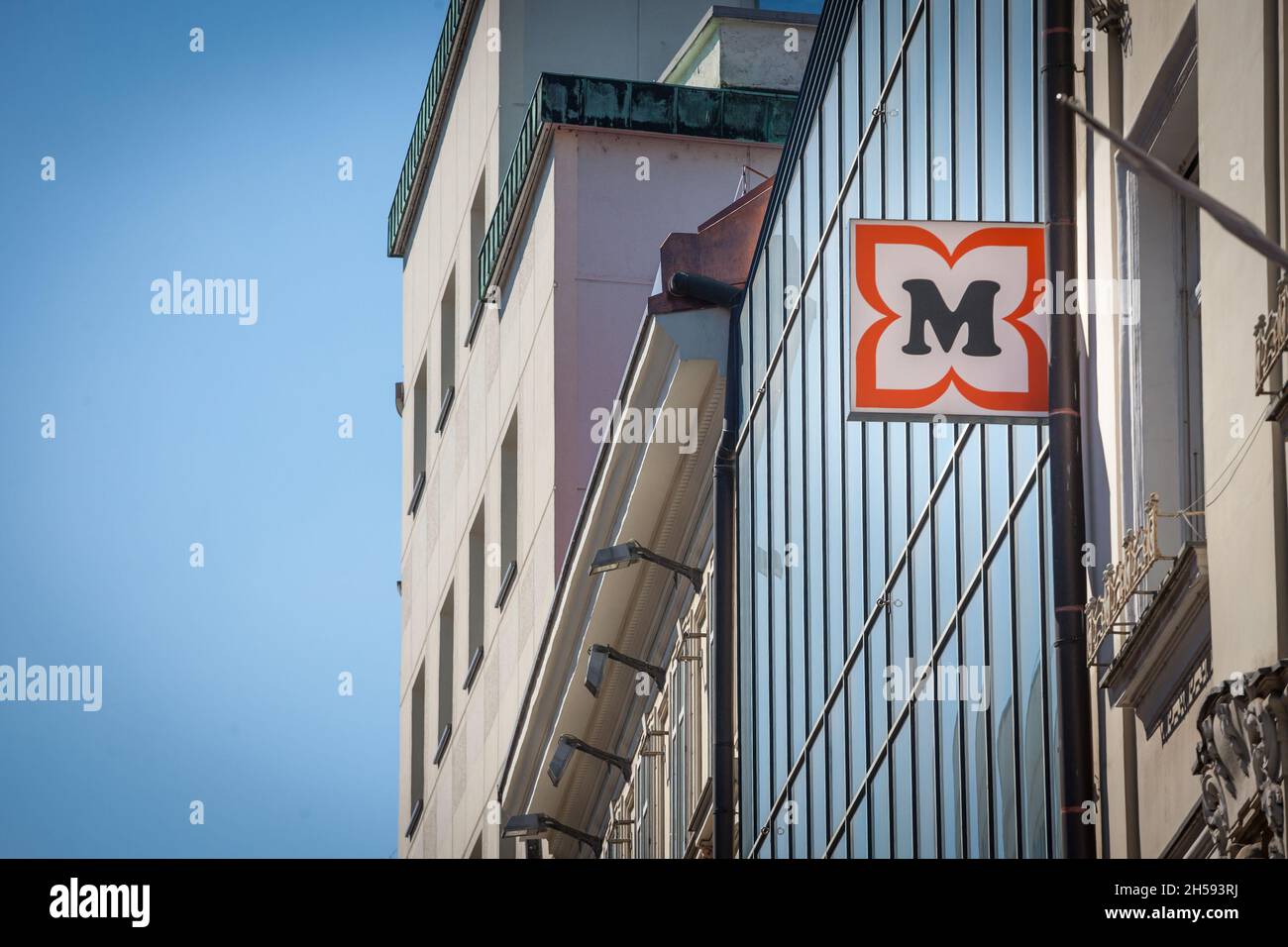 Picture of a Muller shop in Ljubljana, Slovenia. Müller is a chain of ...