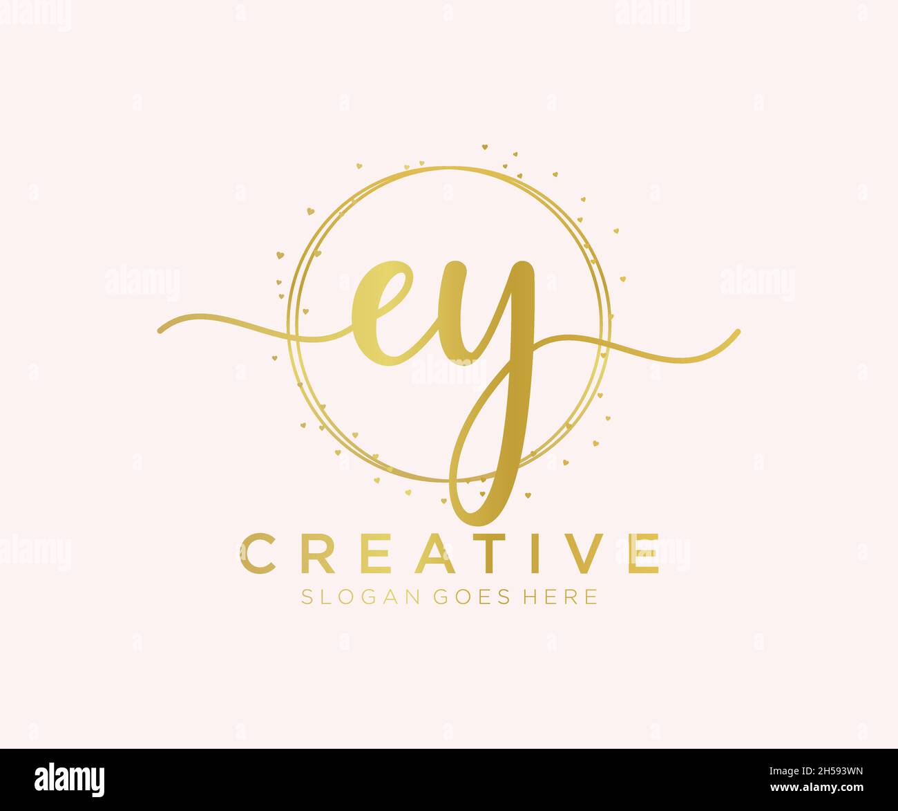 EY feminine logo. Usable for Nature, Salon, Spa, Cosmetic and Beauty ...
