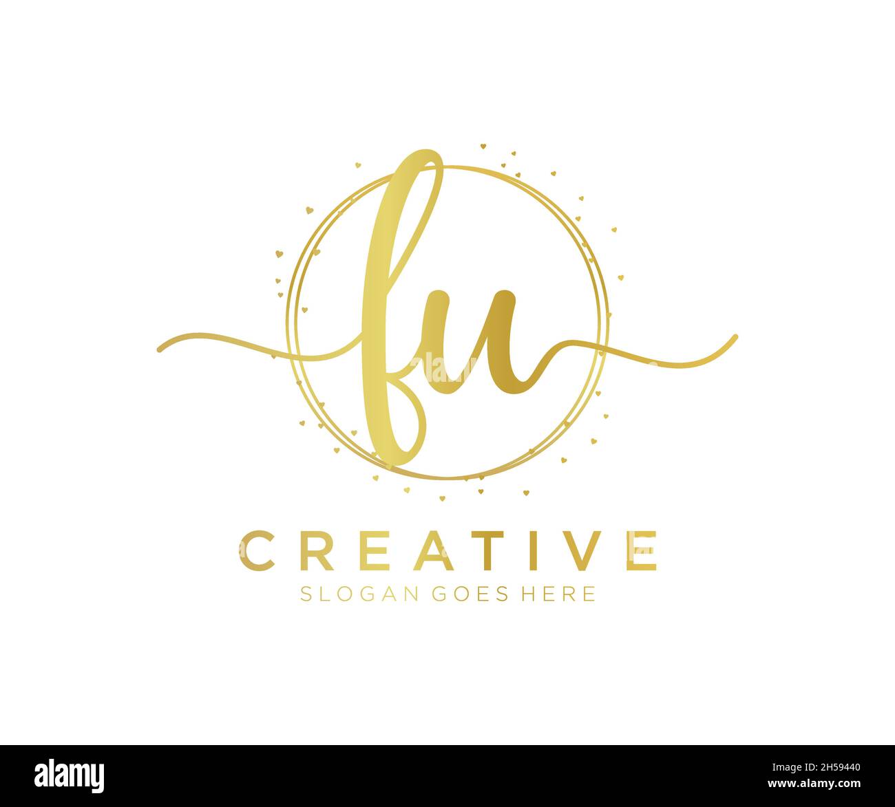 Fu minimal logo design Cut Out Stock Images & Pictures - Alamy