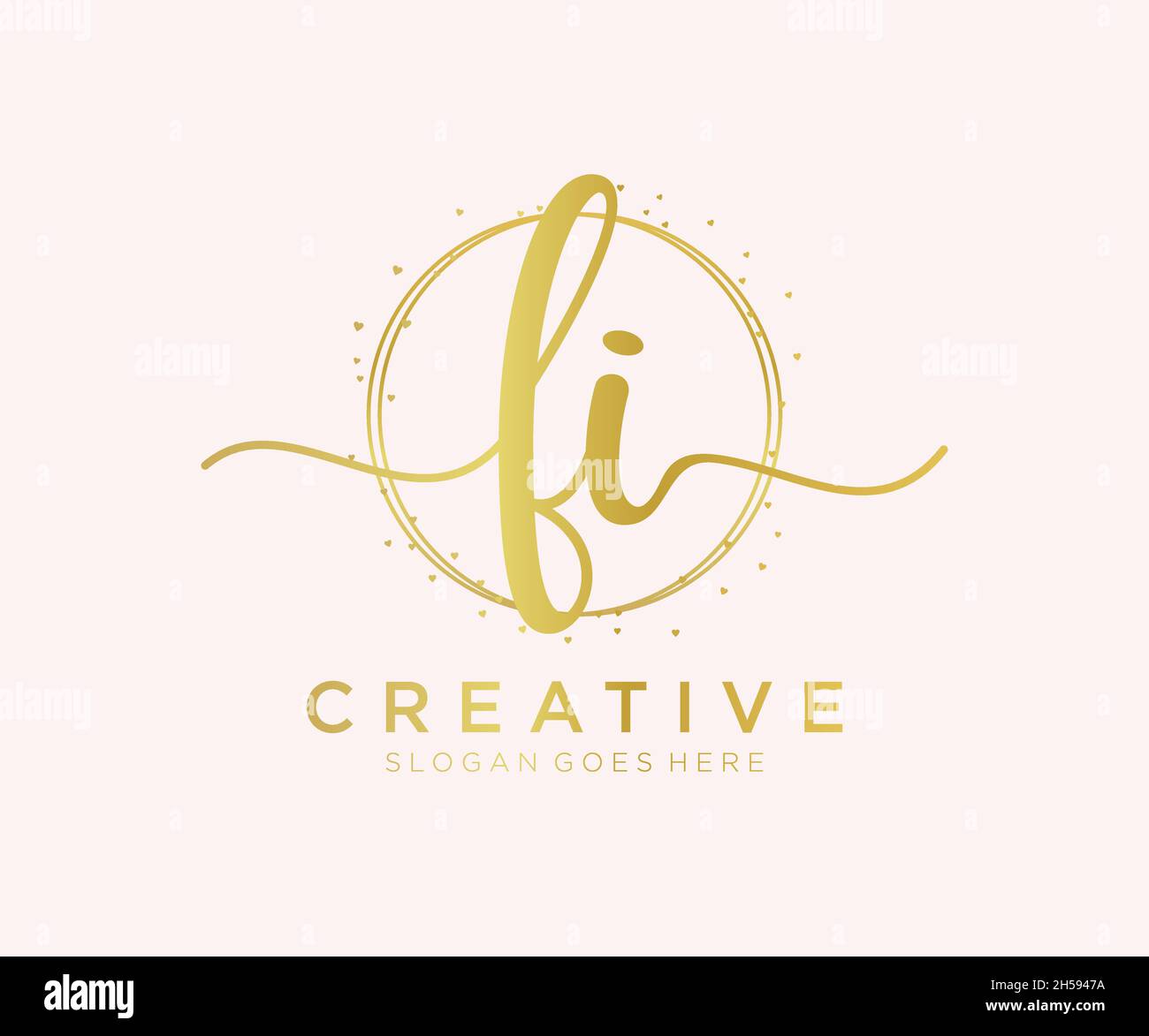 Fi minimal logo Stock Vector Images - Alamy