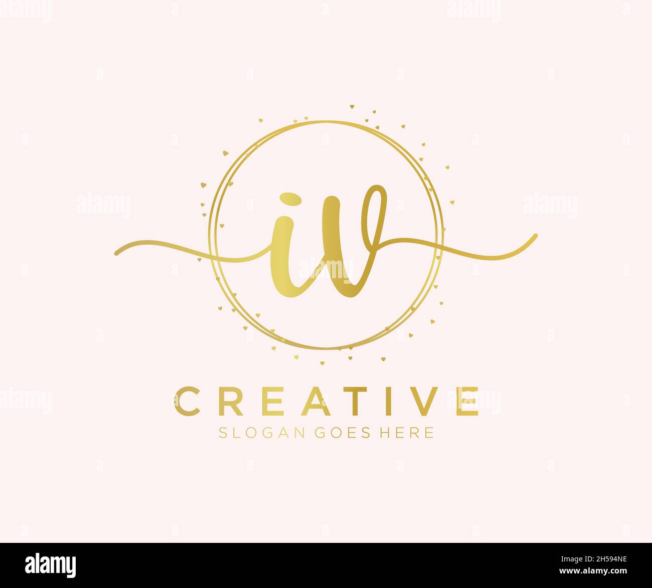 Iv minimal logo Stock Vector Images - Alamy