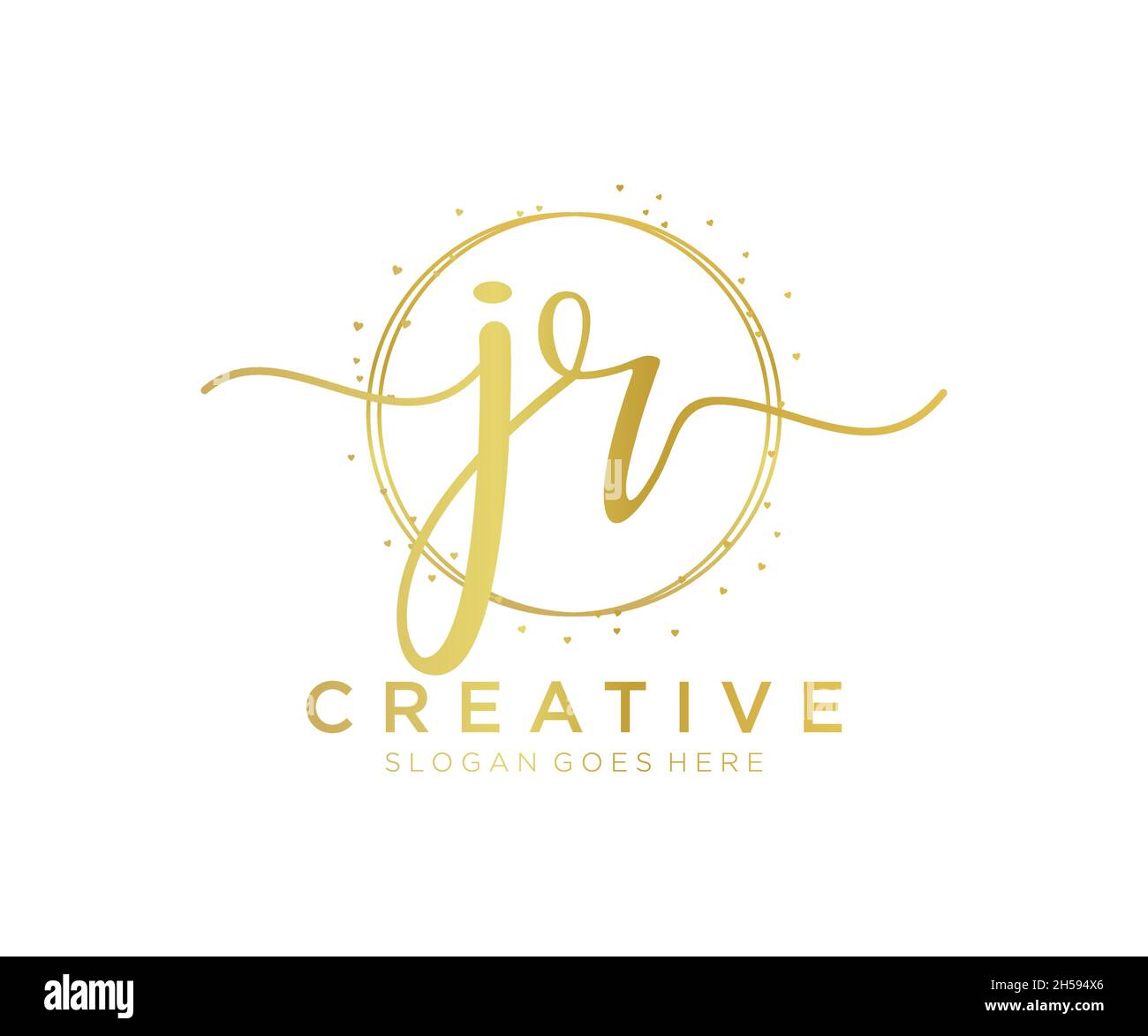 JR feminine logo. Usable for Nature, Salon, Spa, Cosmetic and Beauty ...