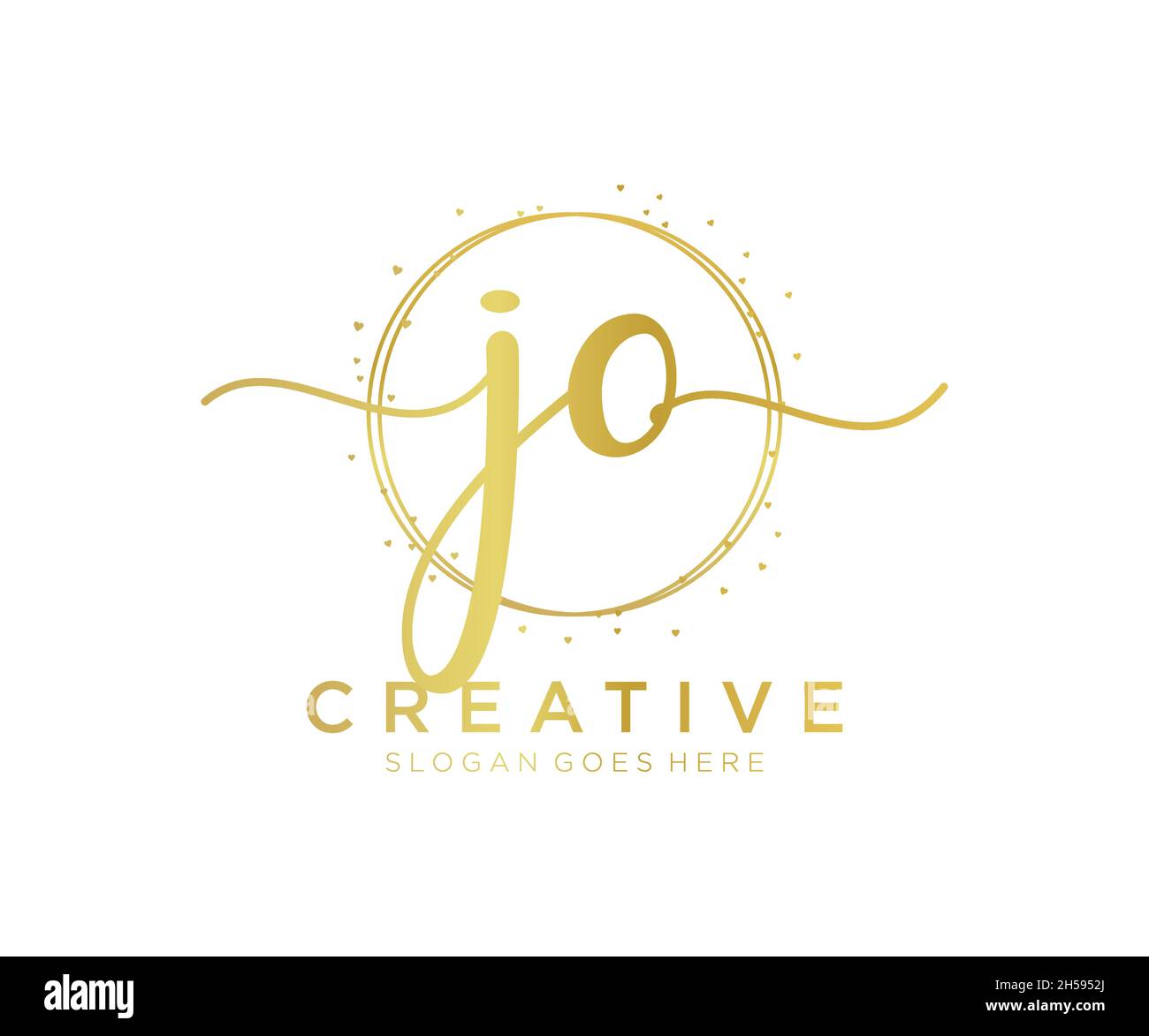 JO feminine logo. Usable for Nature, Salon, Spa, Cosmetic and Beauty ...