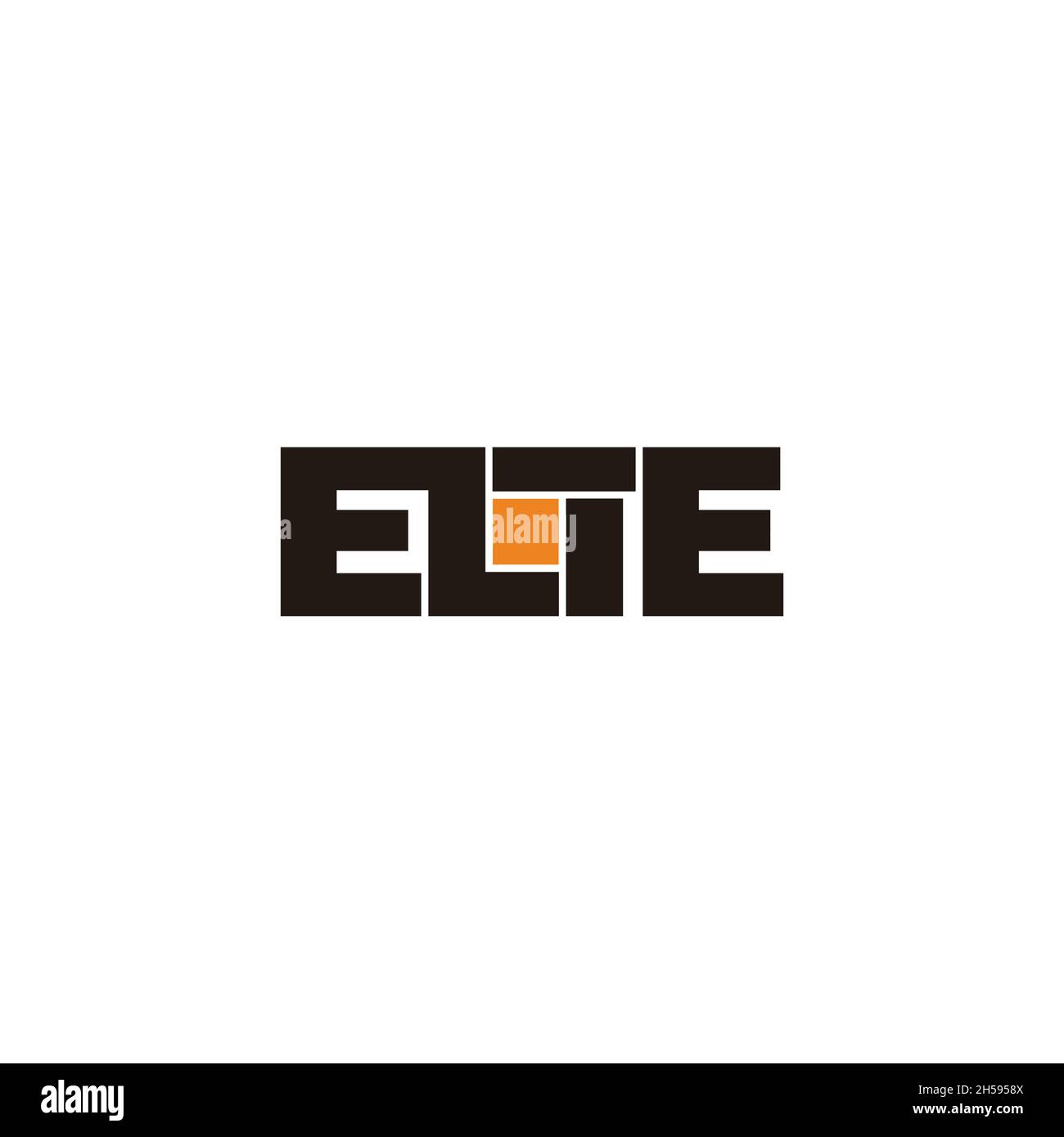 letters elite simple geometric line logo vector Stock Vector Image ...
