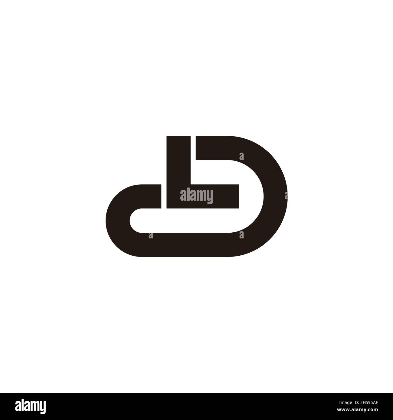 letter dl simple geometric line logo vector Stock Vector Image & Art ...