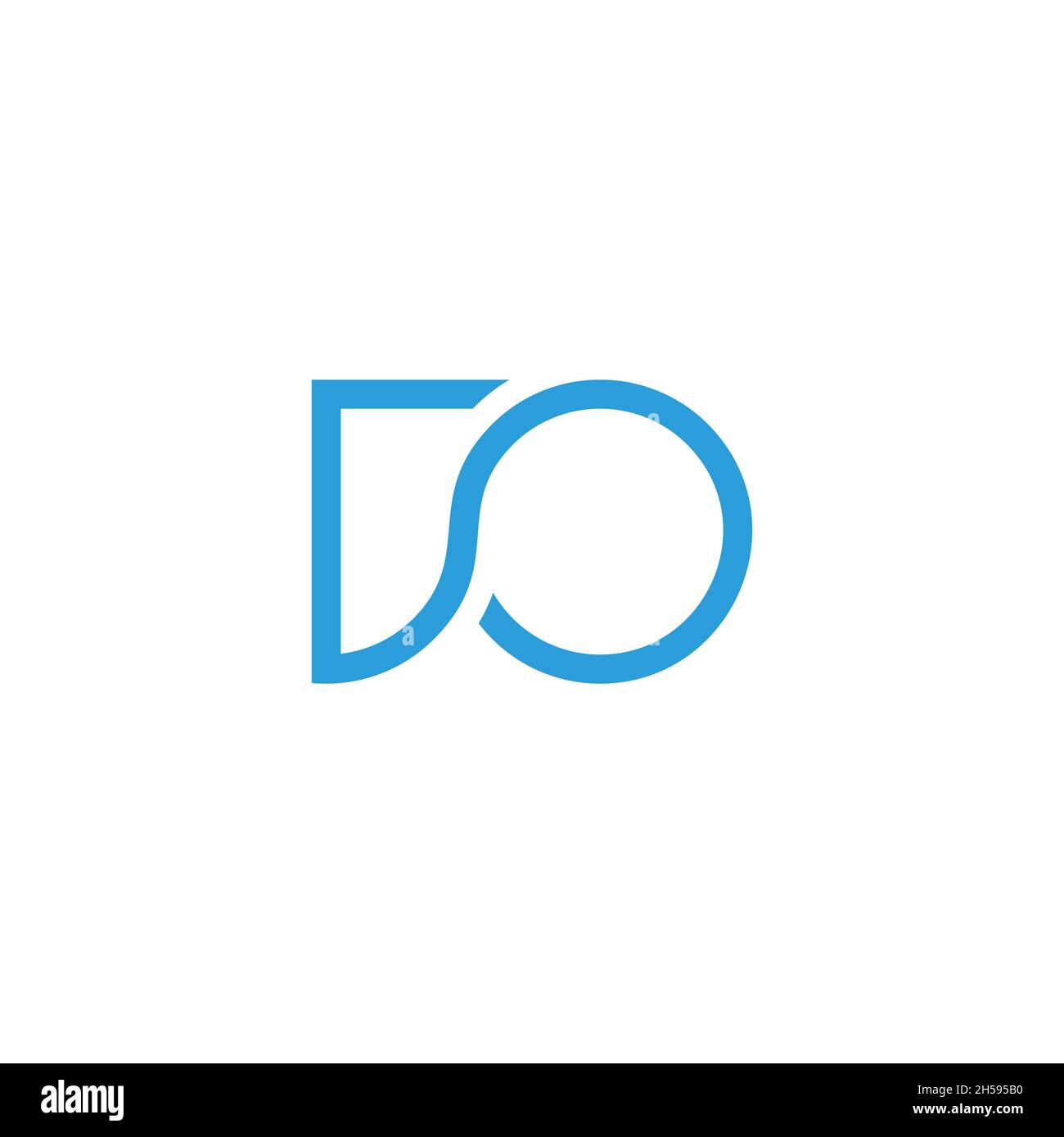 letter ro simple geometric line water logo vector Stock Vector Image ...