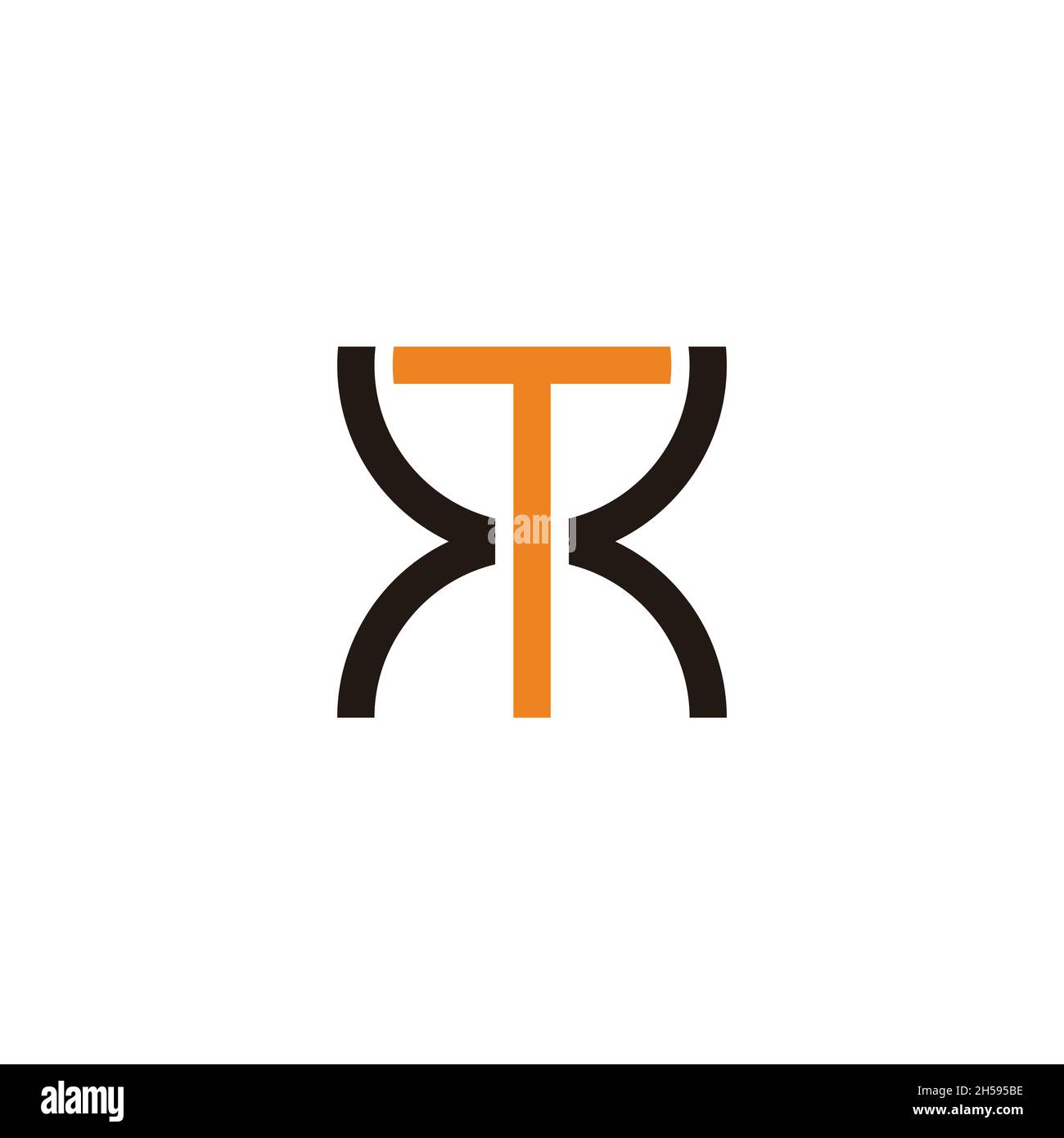 letter t time sand watch symbol logo vector Stock Vector Image & Art ...