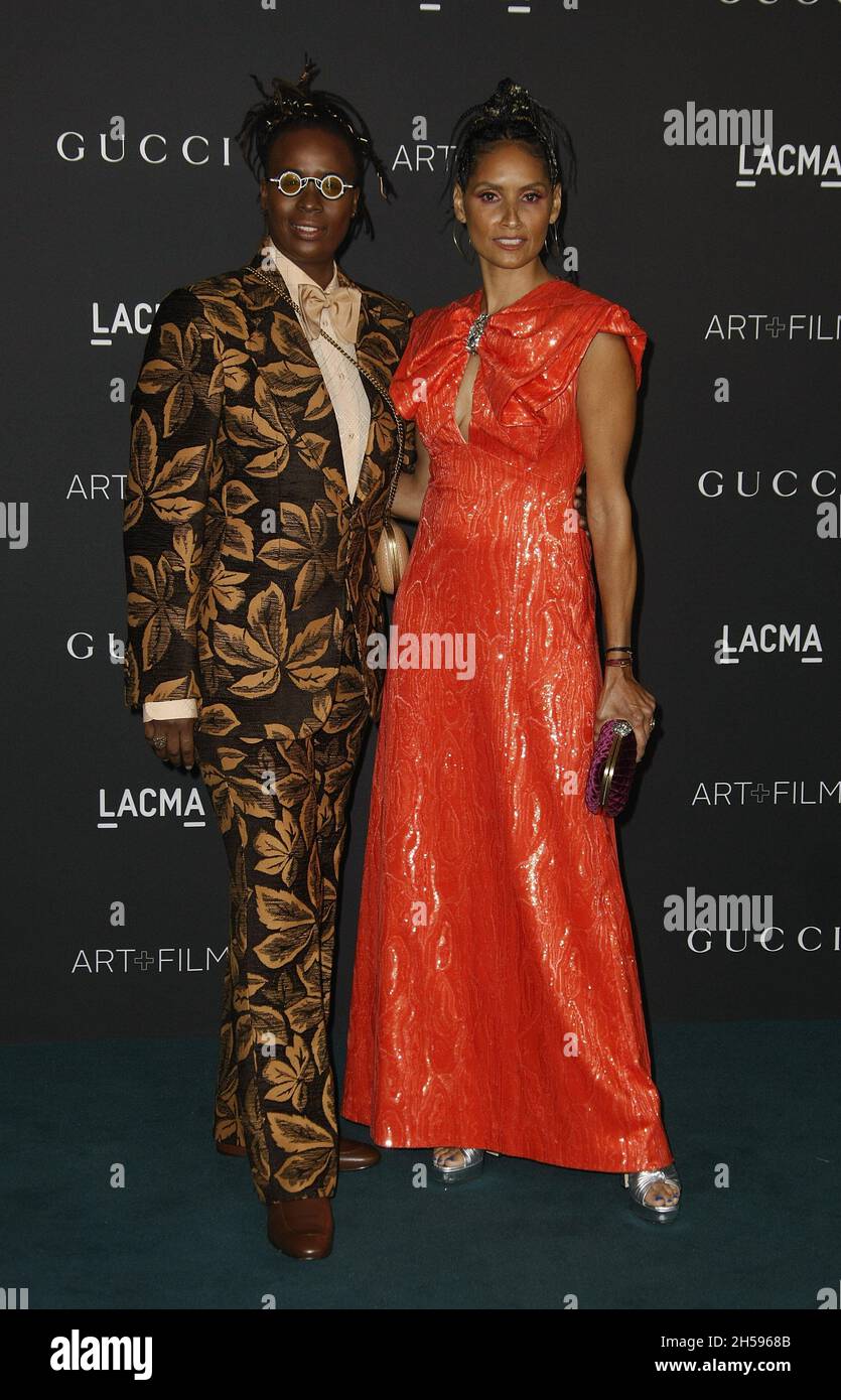 LOS ANGELES, CALIFORNIA - NOVEMBER 06: Mickalene Thomas, Racquel Chevremont attend the 10th ...