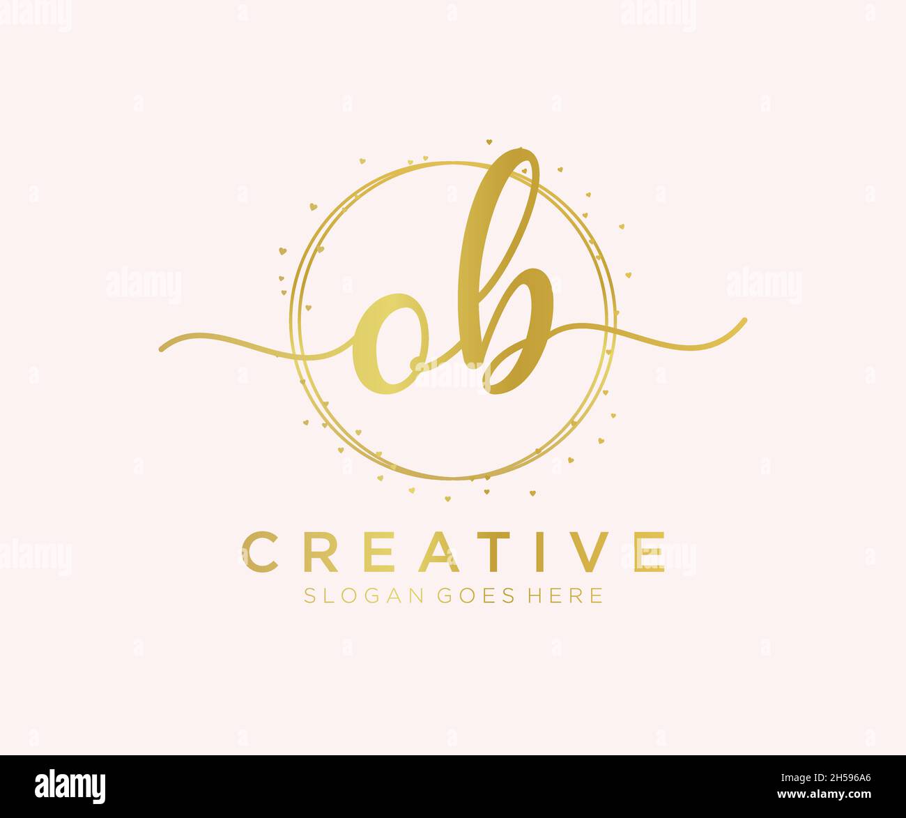 OB feminine logo. Usable for Nature, Salon, Spa, Cosmetic and Beauty ...