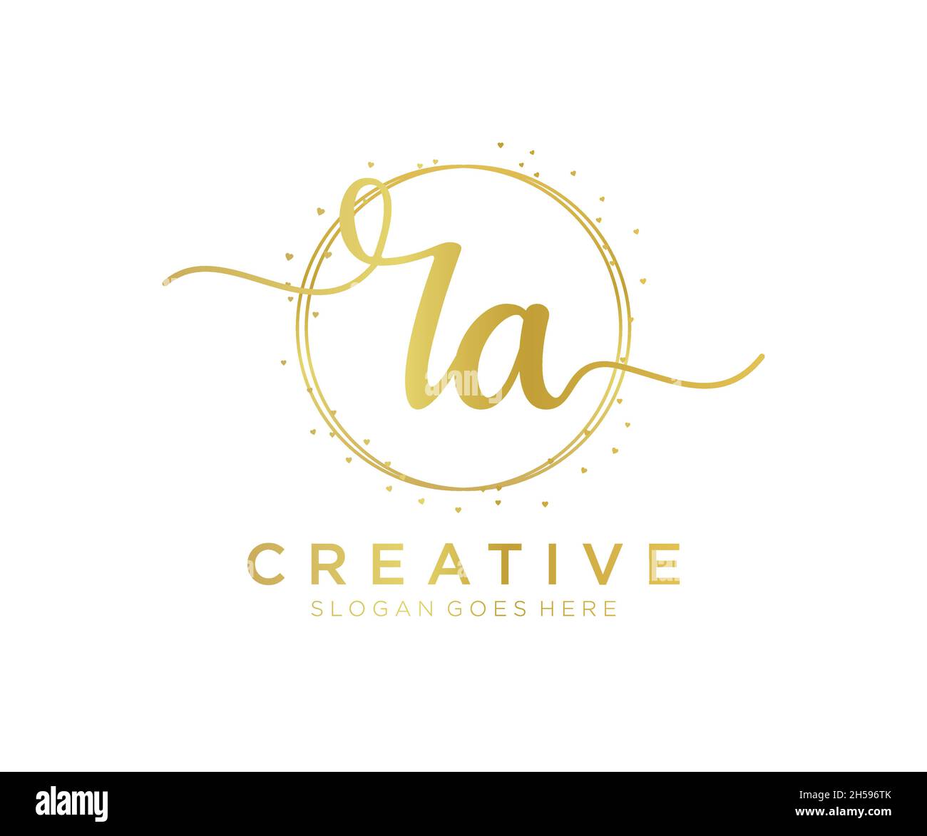 RA feminine logo. Usable for Nature, Salon, Spa, Cosmetic and Beauty ...