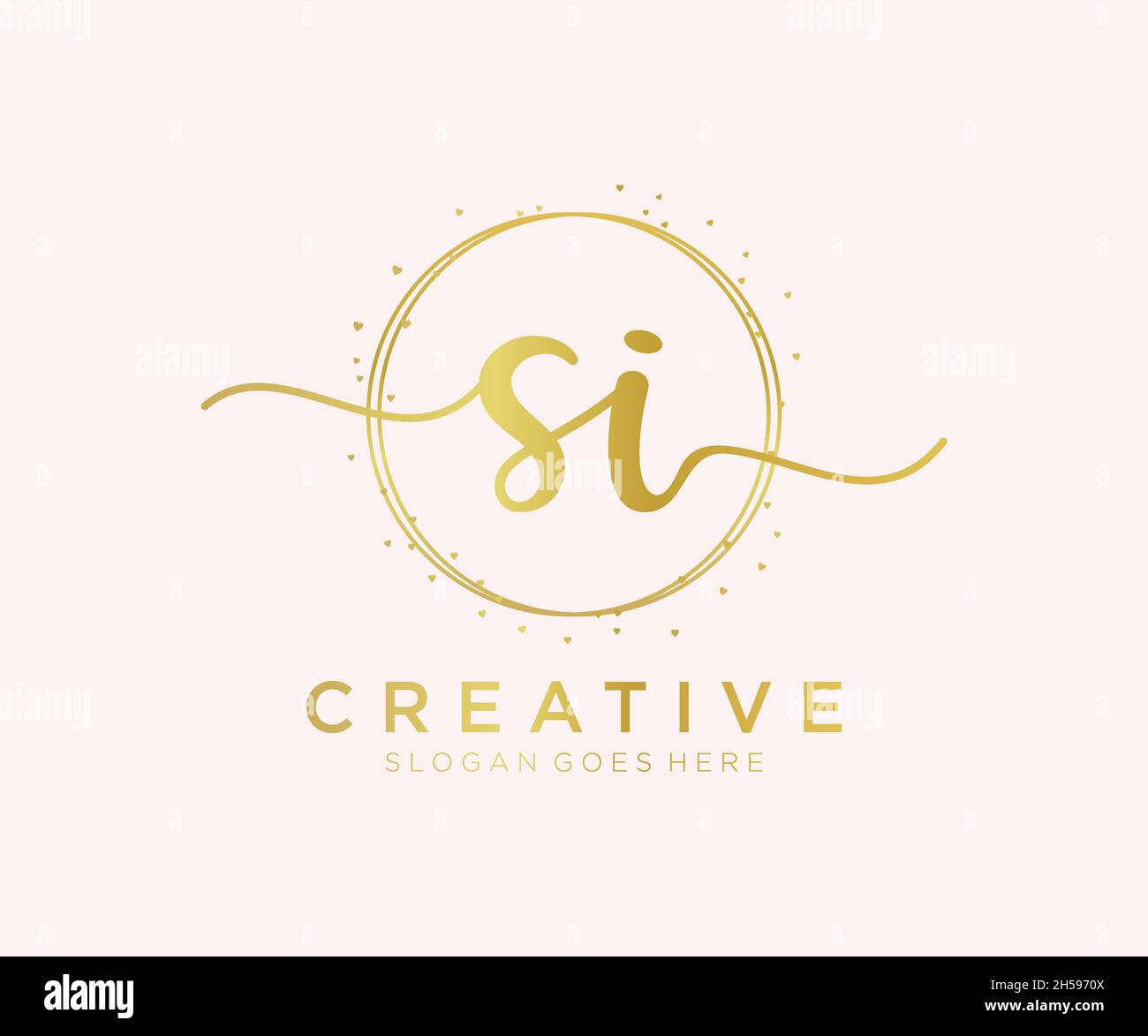 Si minimal logo Stock Vector Images - Alamy