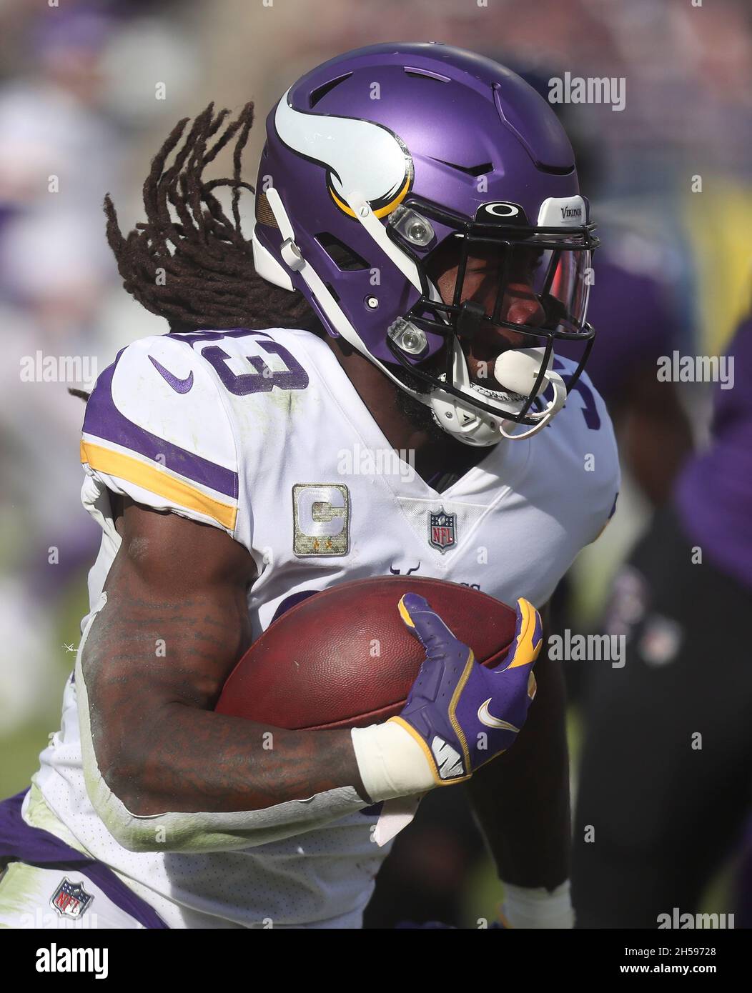 Baltimore, USA. 07th Nov, 2021. Minnesota Vikings RB Dalvin Cook (33 ...