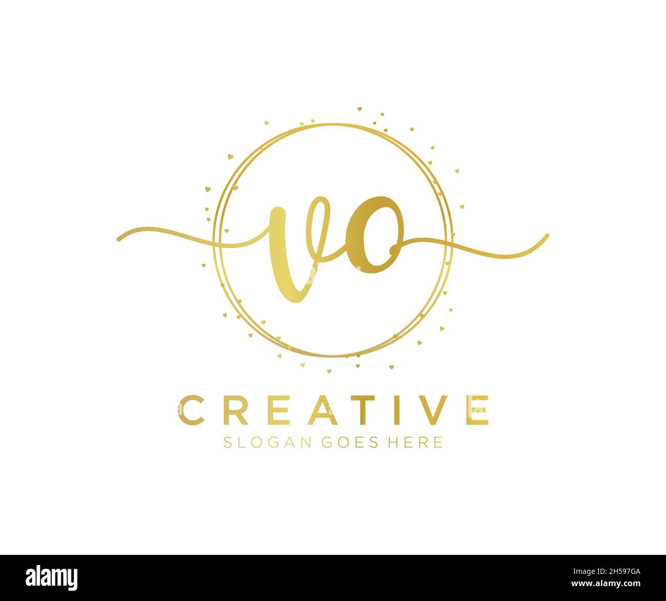 Vo minimal logo design Cut Out Stock Images & Pictures - Alamy