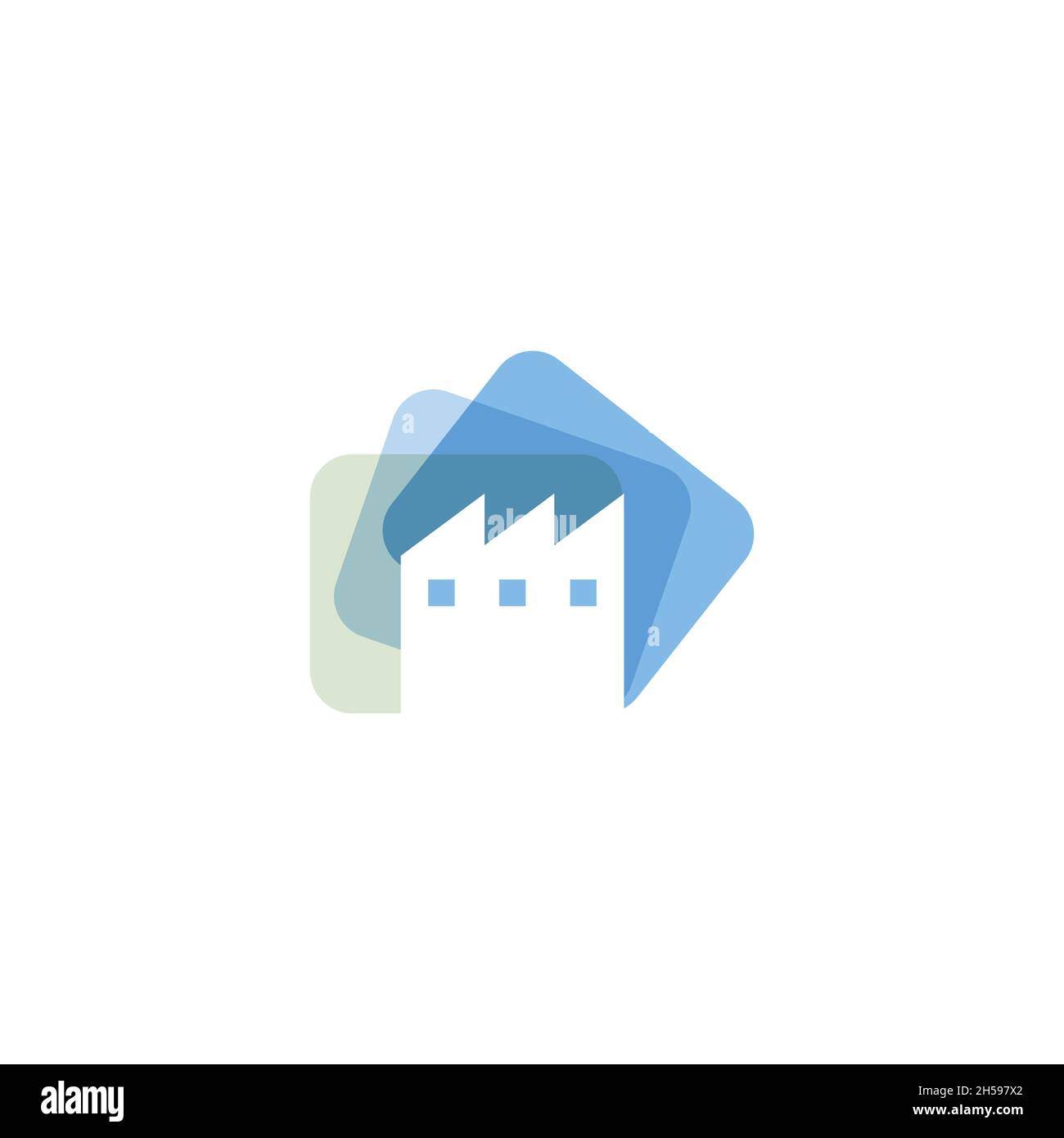 vector illustration. logo with the concept of layered paper mill form ...