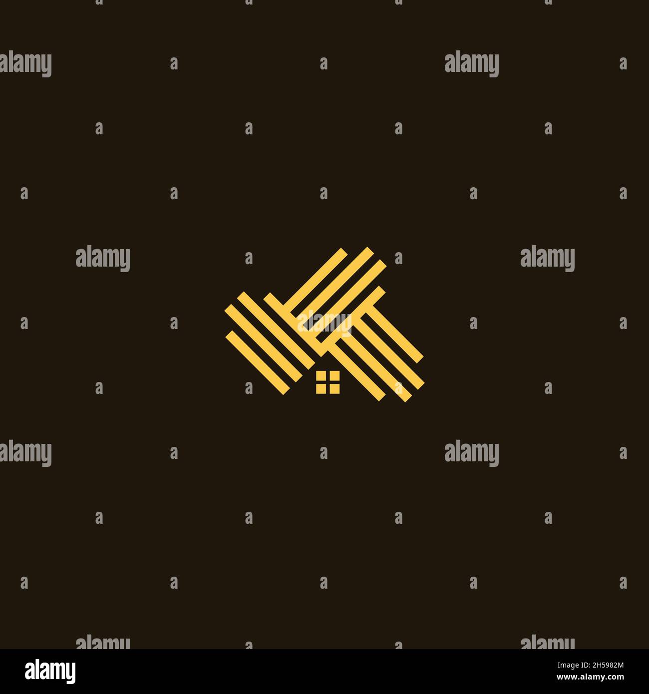 vector illustration. embroidered house logo. real estate, home and ...