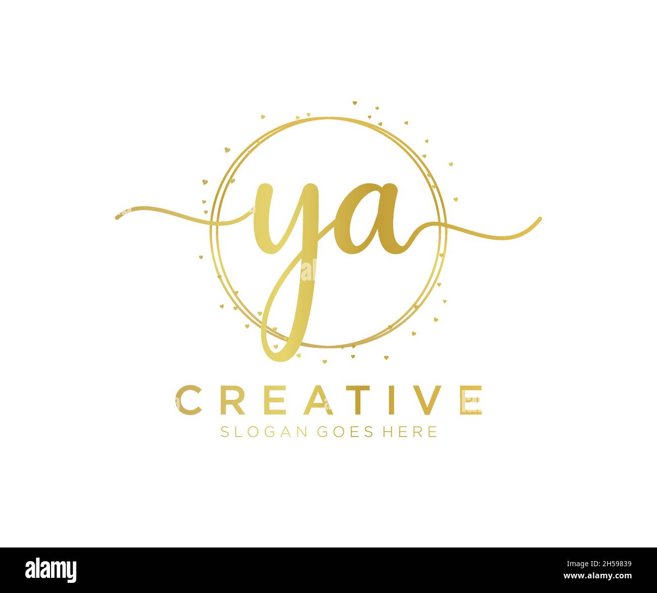 YA feminine logo. Usable for Nature, Salon, Spa, Cosmetic and Beauty ...