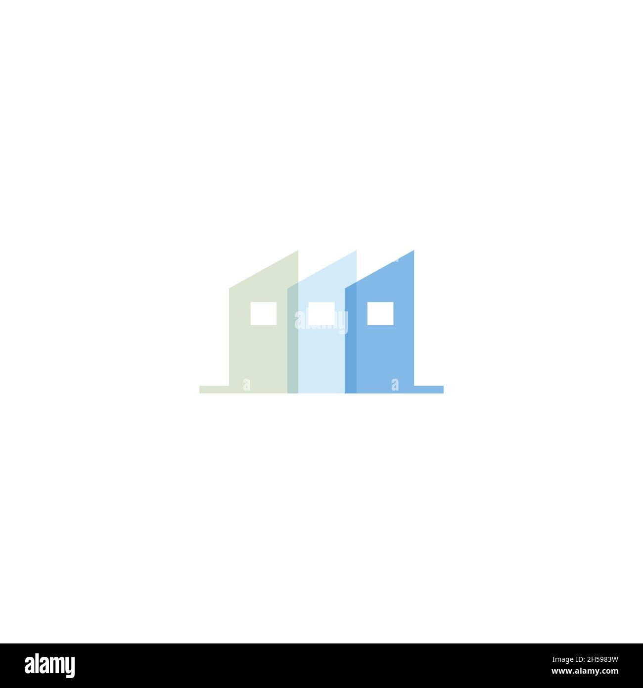 vector illustration. logo with the concept of layered paper mill form ...
