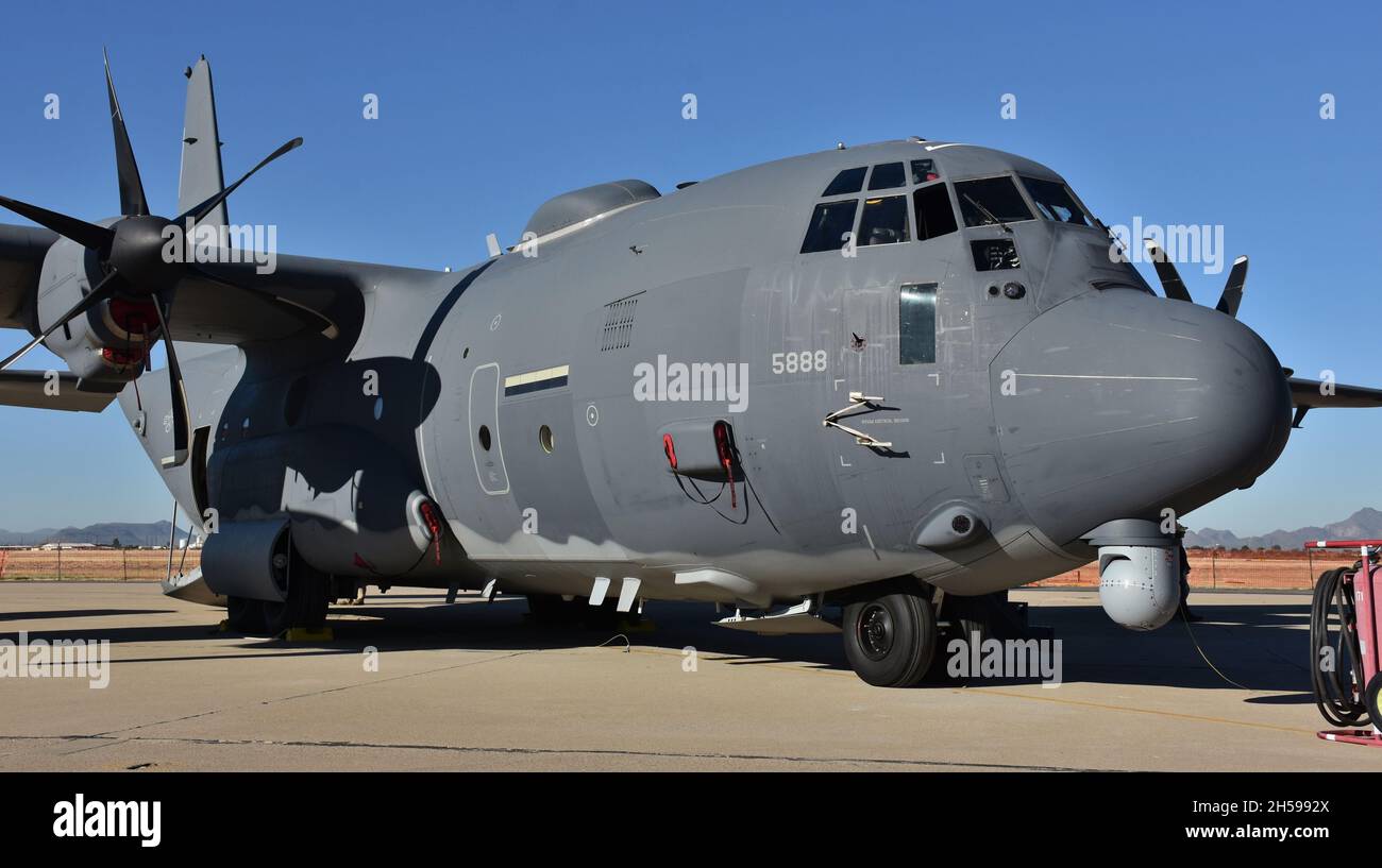 Tucson, USA - November 6, 2021: A U.S. Air Force AC-130J Ghostrider ...