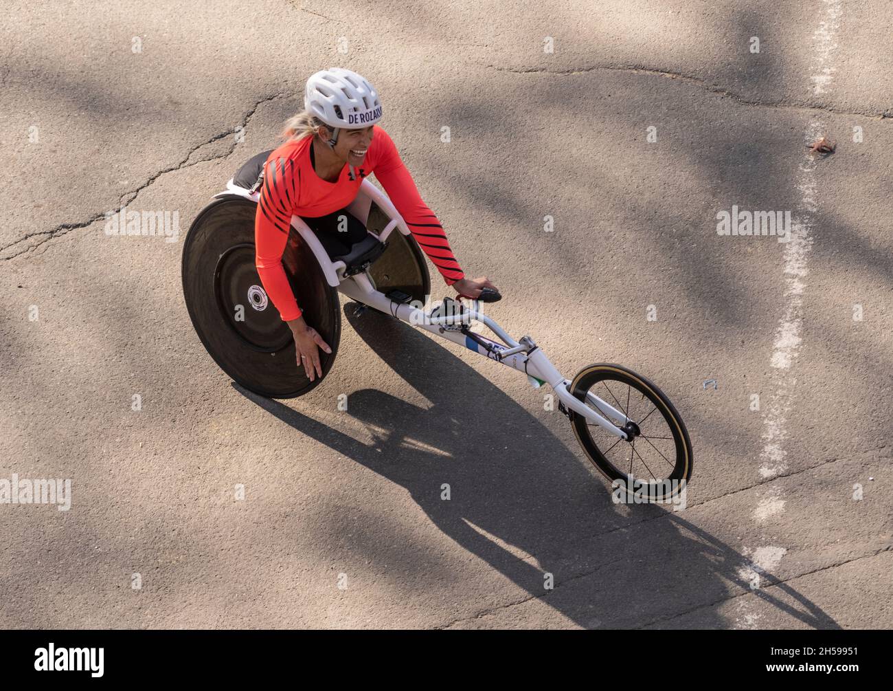 New York, NY - November 7, 2021: Winner of 1st place of Women ...
