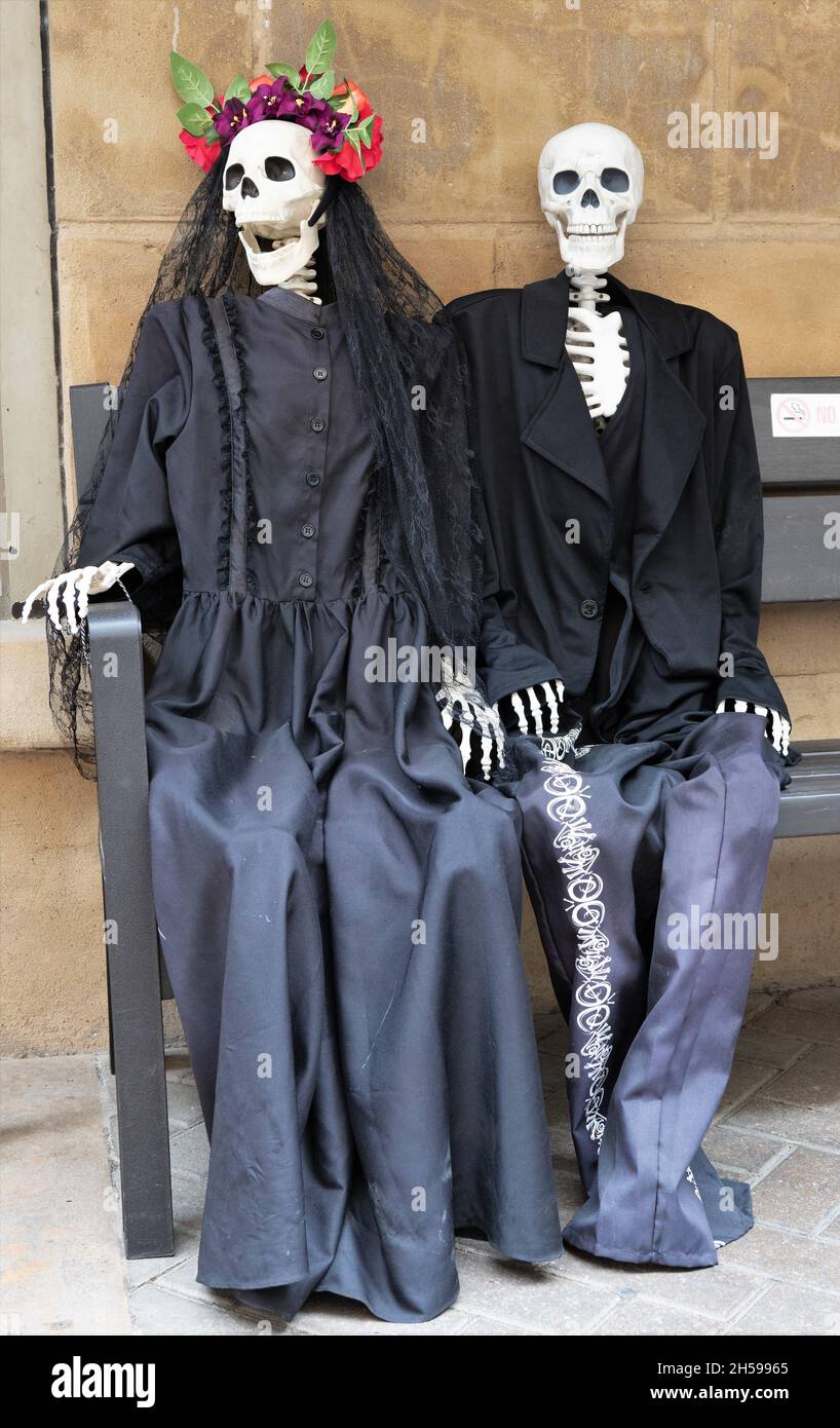 Skeleton Sitting On Bench High Resolution Stock Photography and Images ...