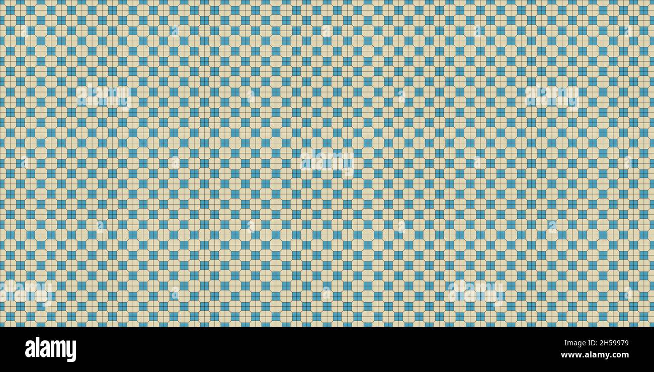 The vector seamless Hong Kong traditional vintage beige, blue pattern ...