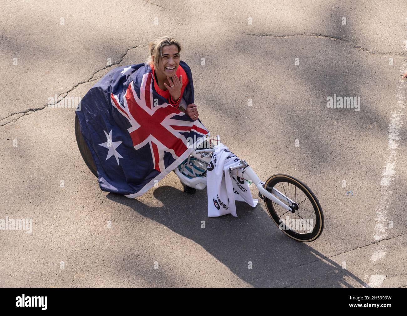 Winner of 1st place of Women professional wheelchair athletes of 50th ...